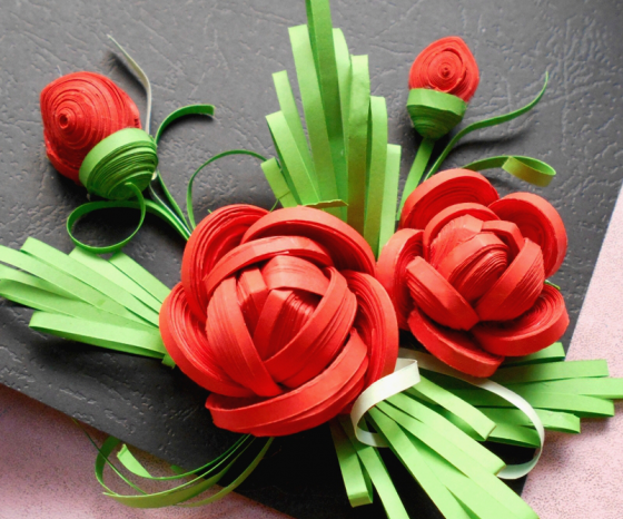 3D Quilled Rose by Handmade Tools. : 5 Steps (with Pictures ...