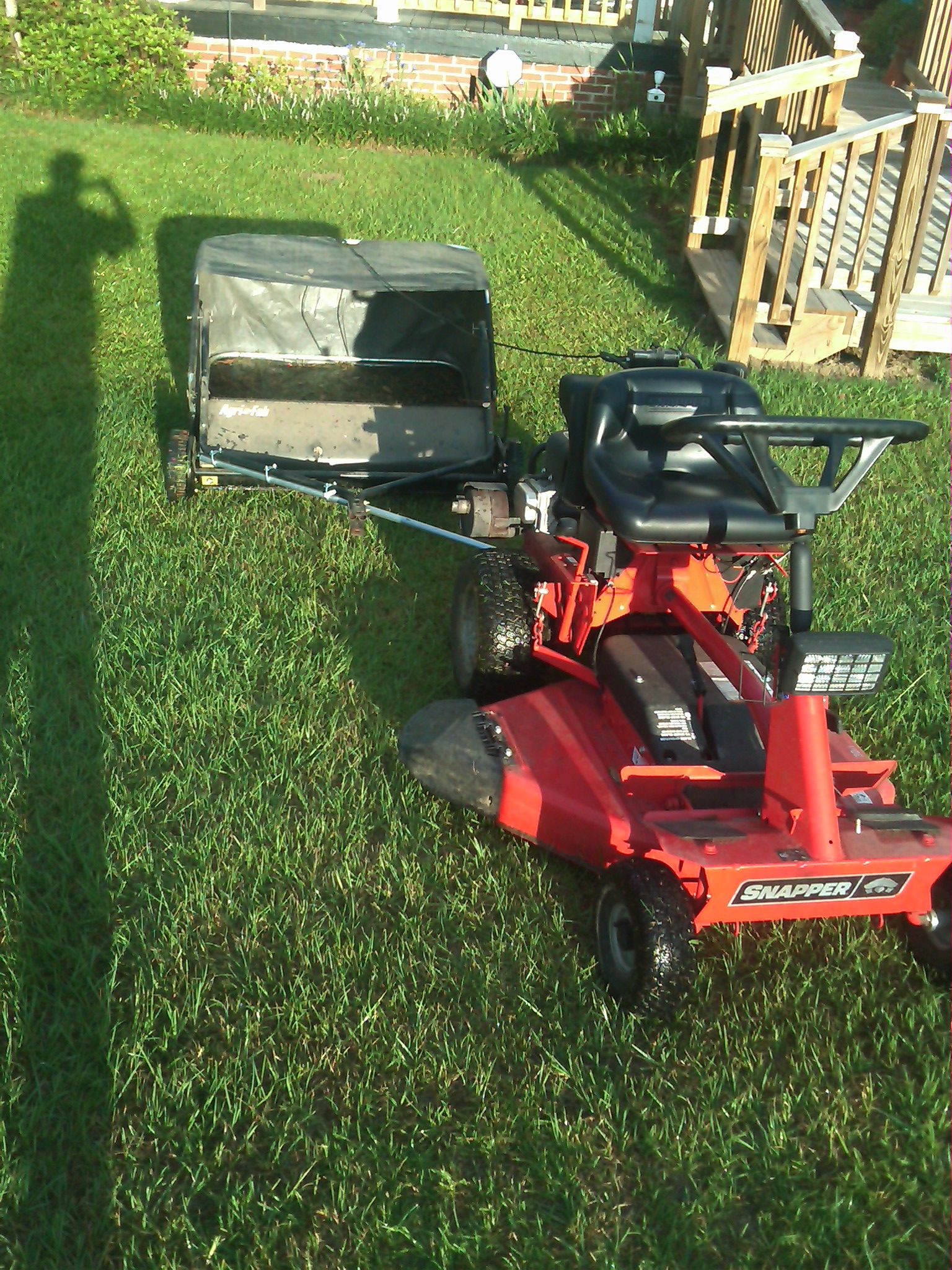 Lawn Sweeper: Offset Hitch for Two Operations in One Pass : 3 Steps ...