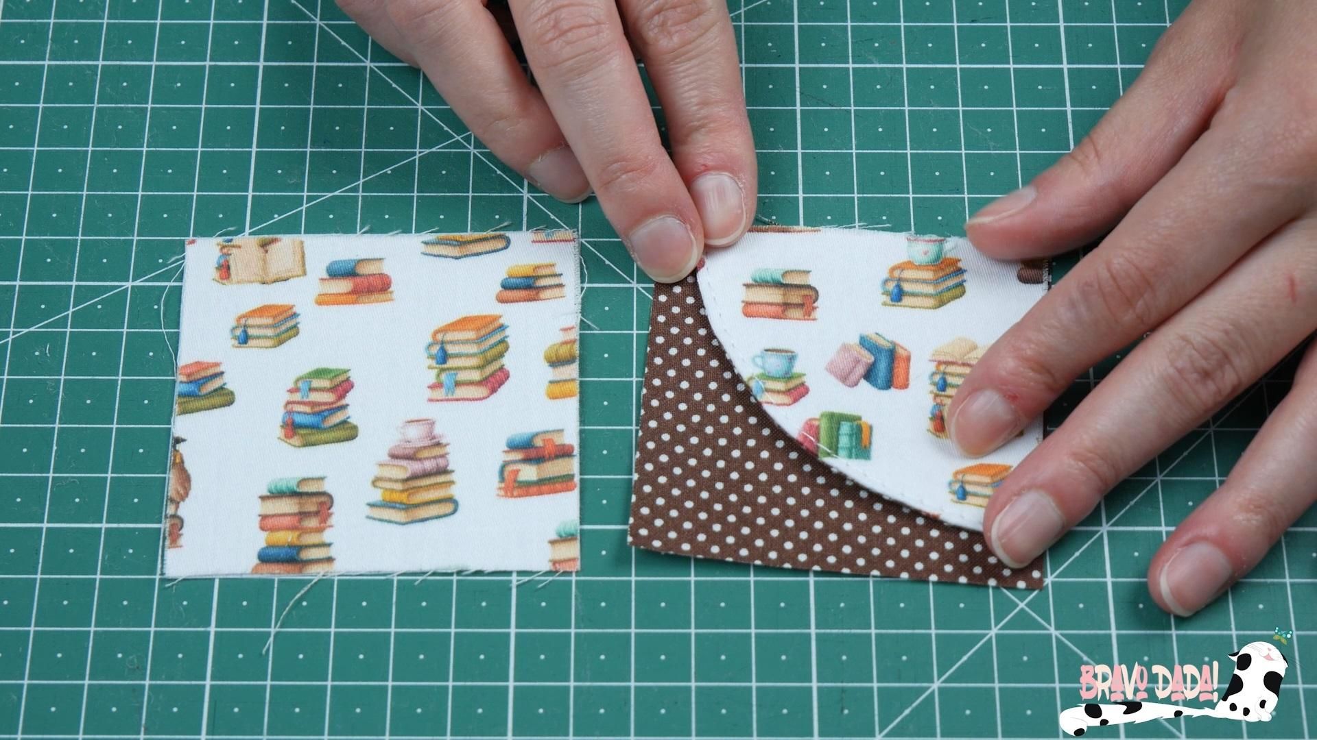 DIY How to Make Small and Large Fabric Corner Bookmarks - Bravo Dada ...
