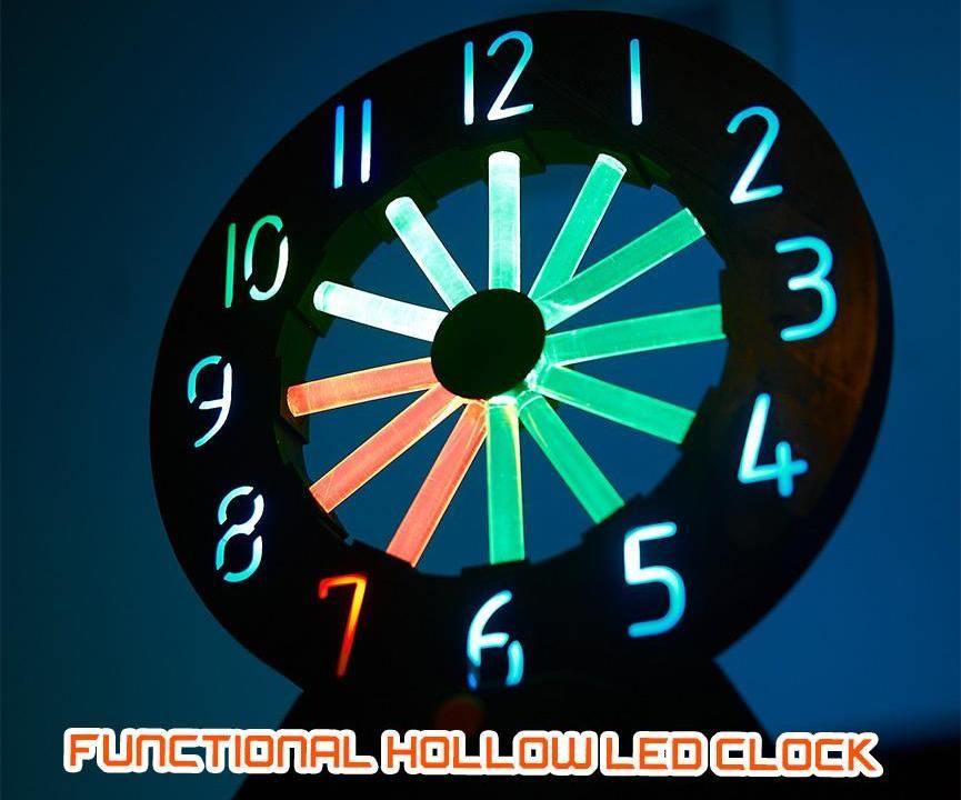 Functional Hollow LED Clock : 6 Steps (with Pictures) - Instructables