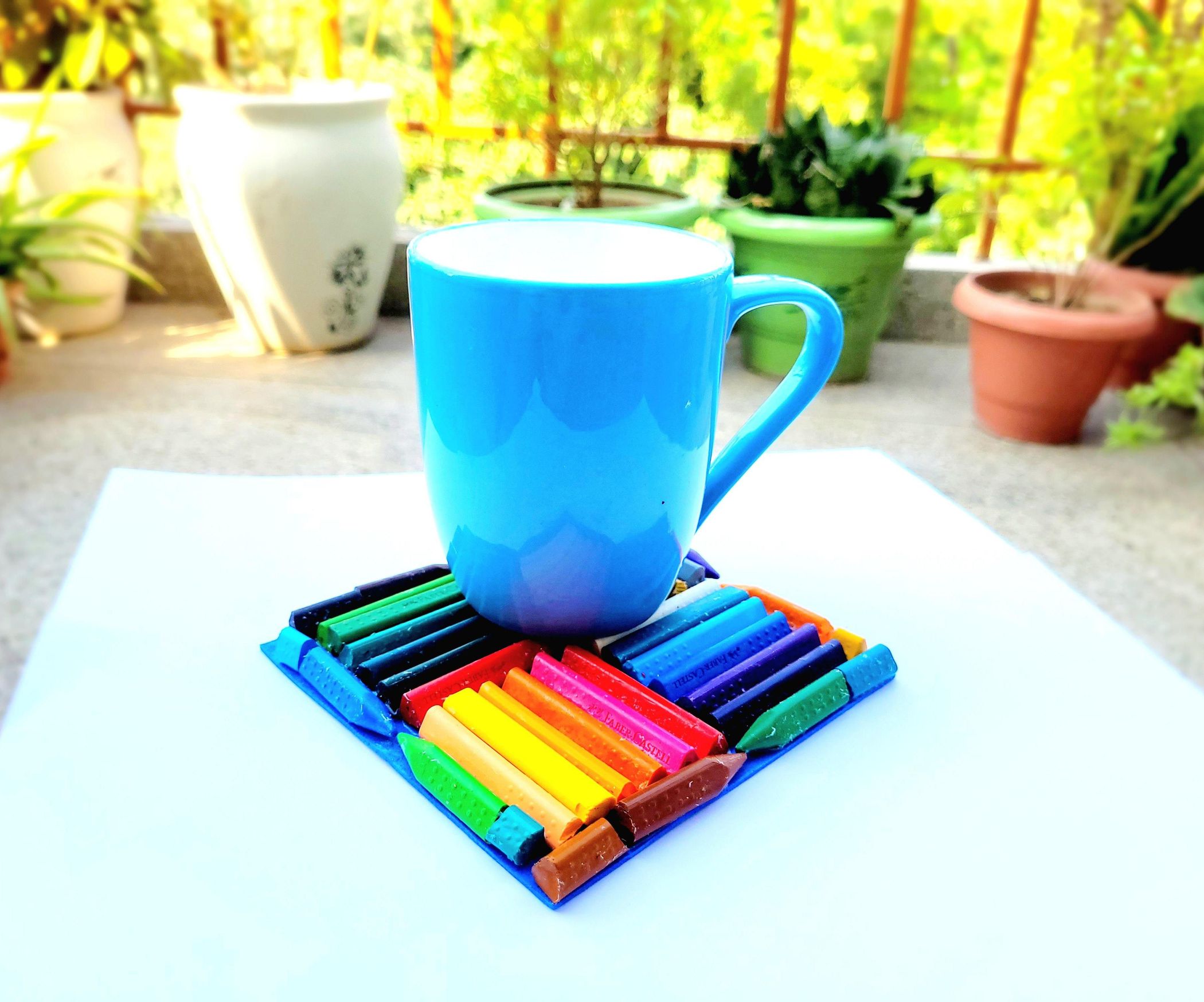 Rainbow Crayon Coaster : 11 Steps (with Pictures) - Instructables