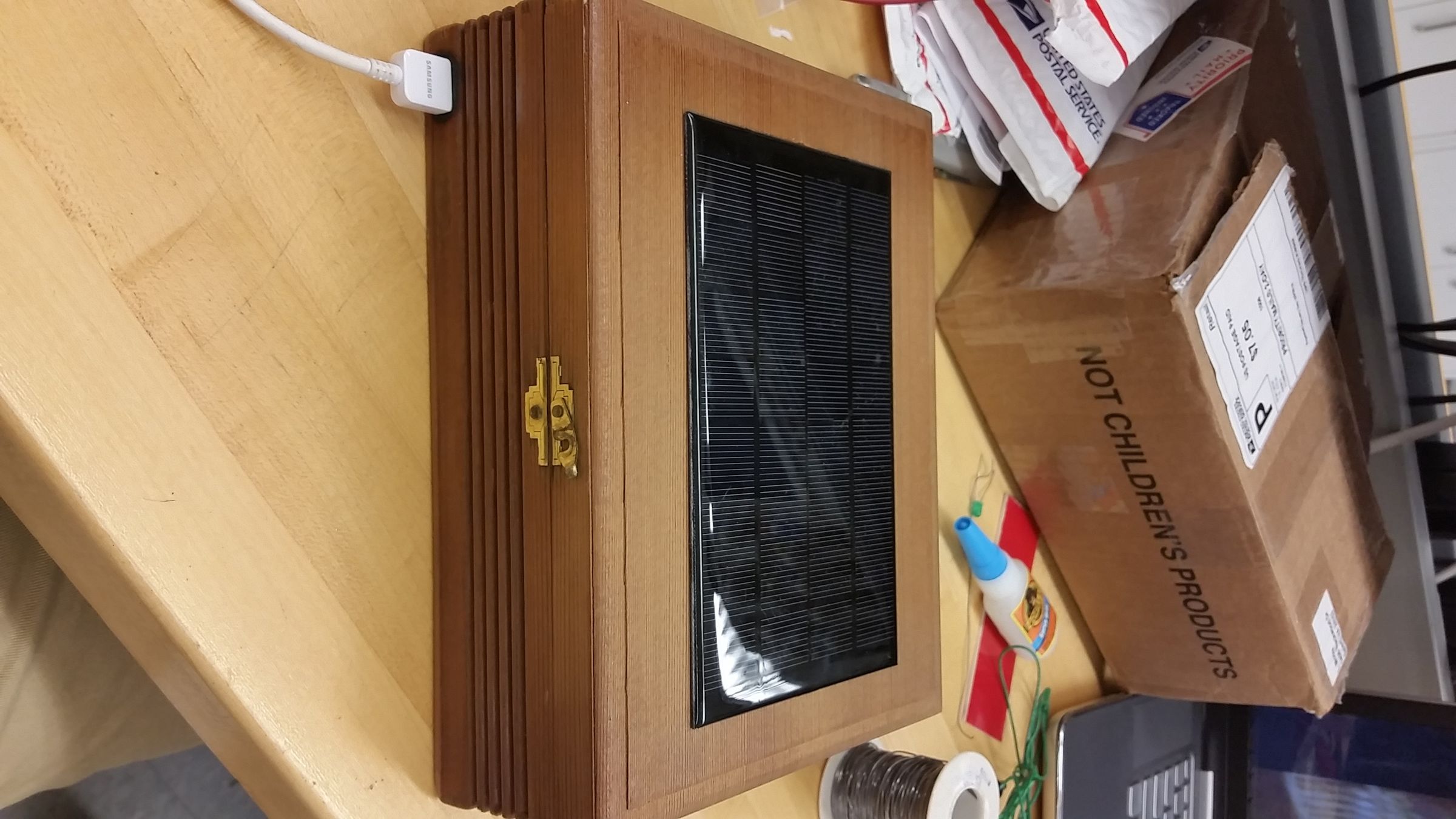 Portable Solar-Powered USB Charger/Cigar Box : 8 Steps (with Pictures ...