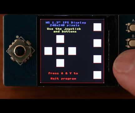 WS Pico 1.3" IPS LCD 240x240 Display Workout : 14 Steps - Instructables