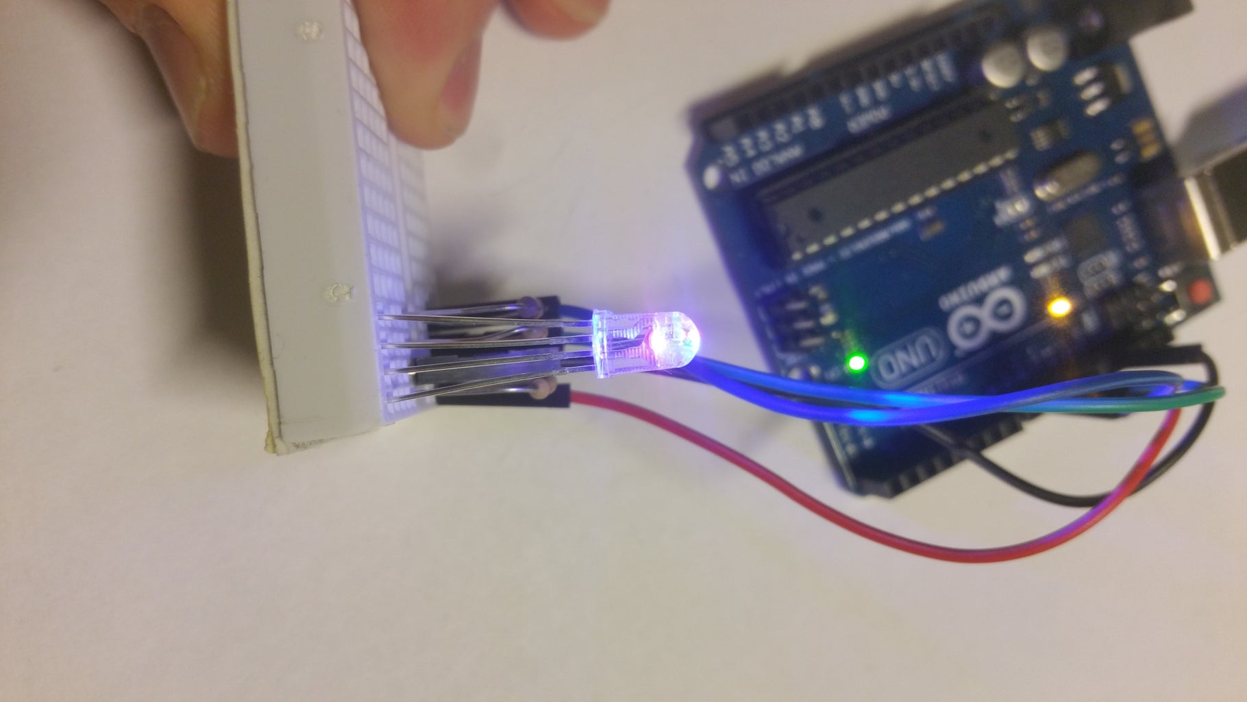 Rgb Led Smooth Color Transition Using Arduino Uno 3 Steps Instructables