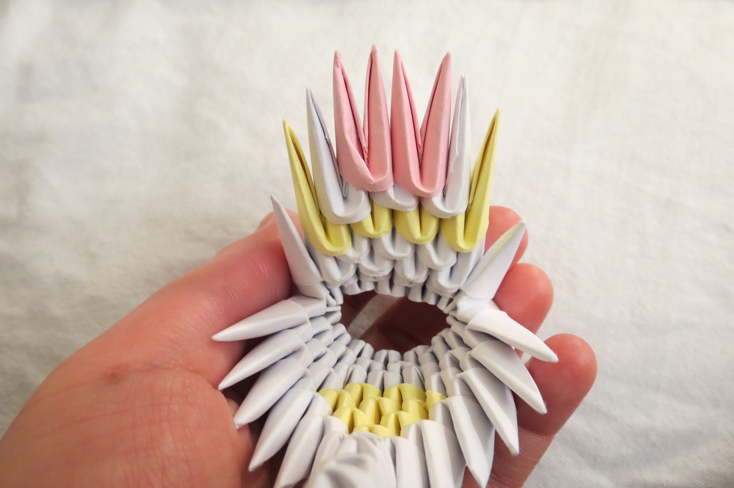 3d Origami Peacock Circle Tail