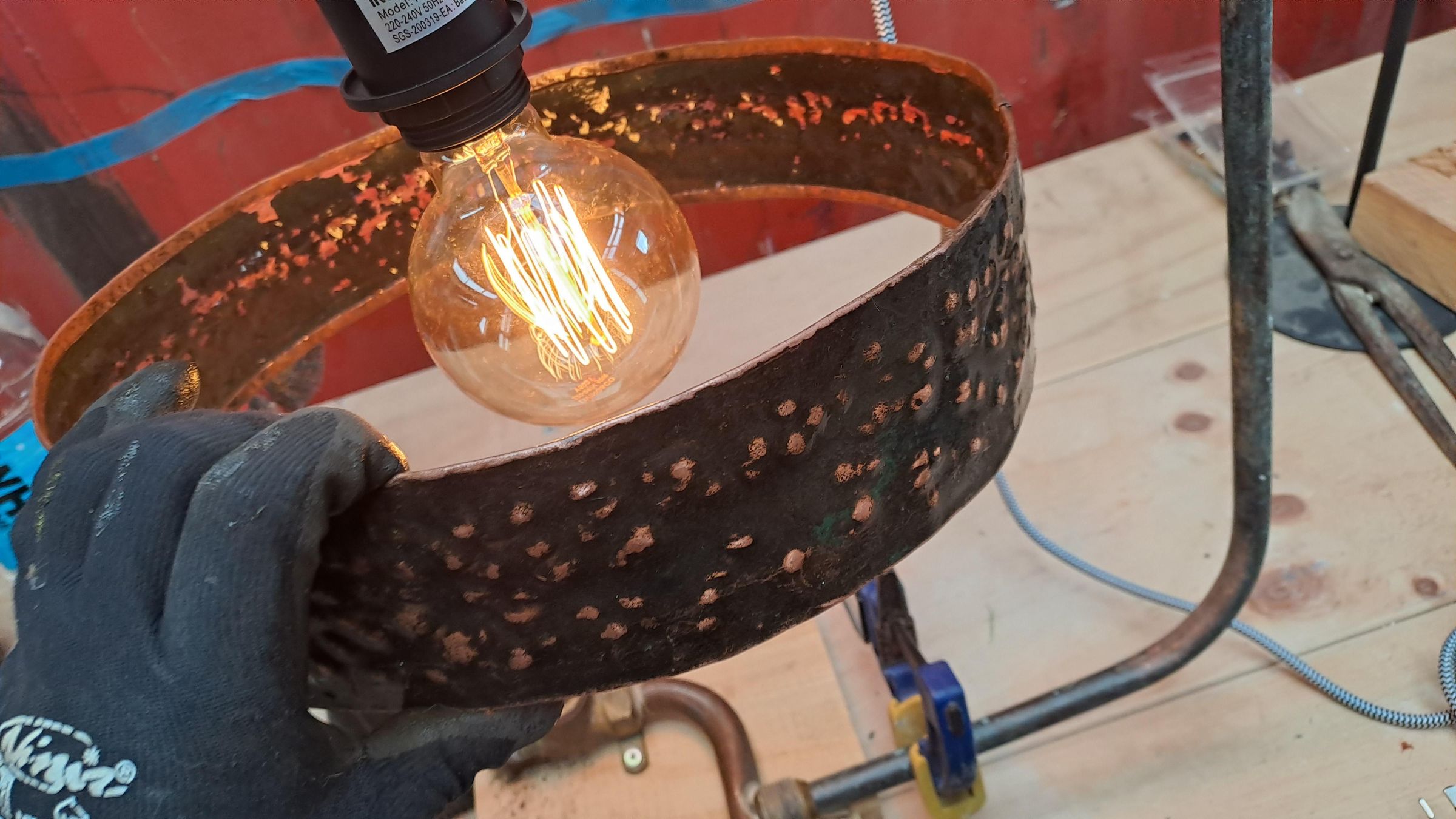 Recycled Beaten Copper Lamp : 17 Steps - Instructables