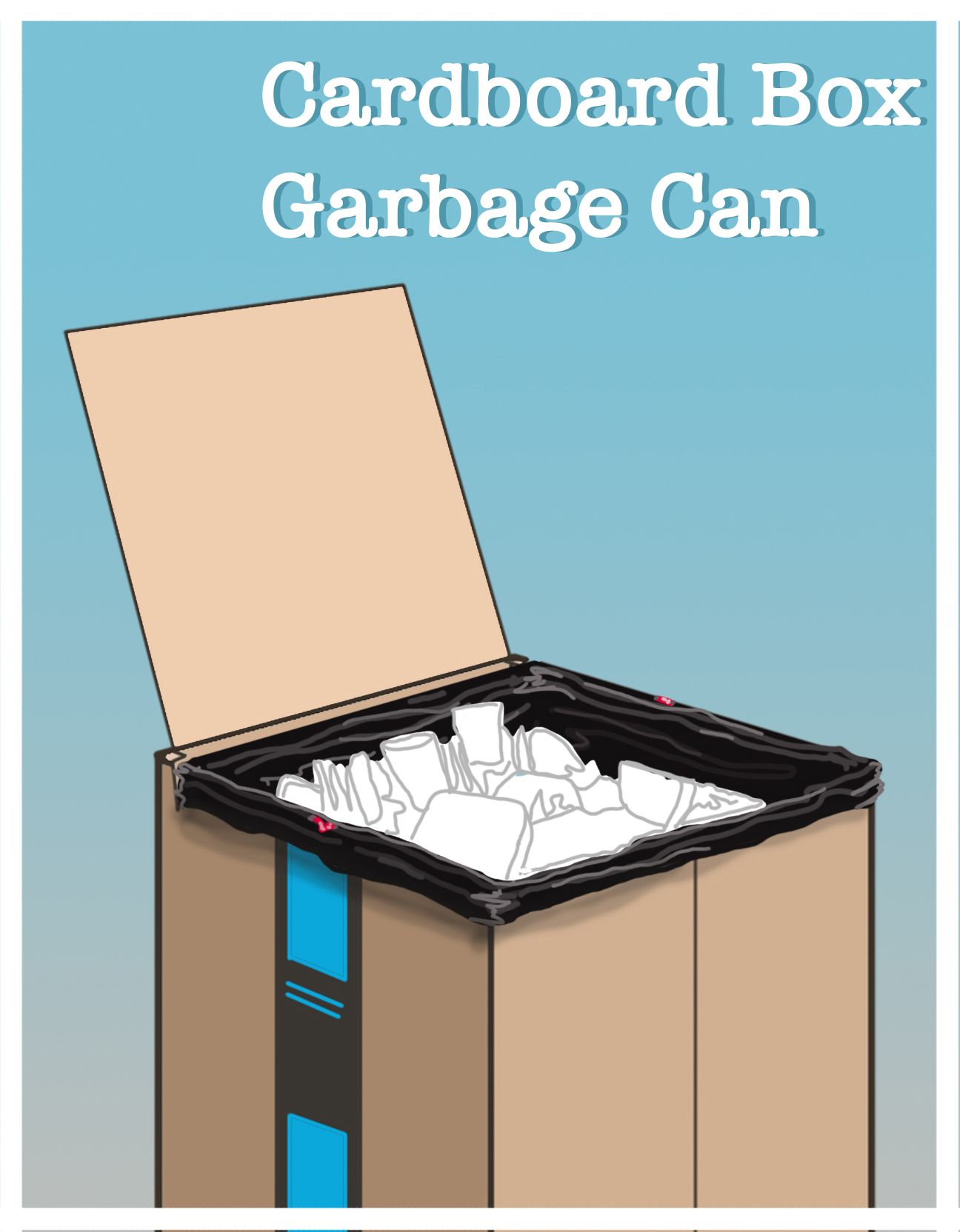 Cardboard Box Garbage Can : 9 Steps - Instructables