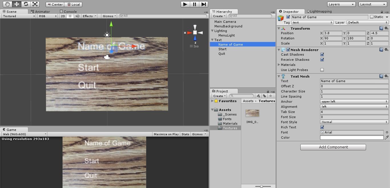 How to Make a Main Menu in Unity : 8 Steps - Instructables