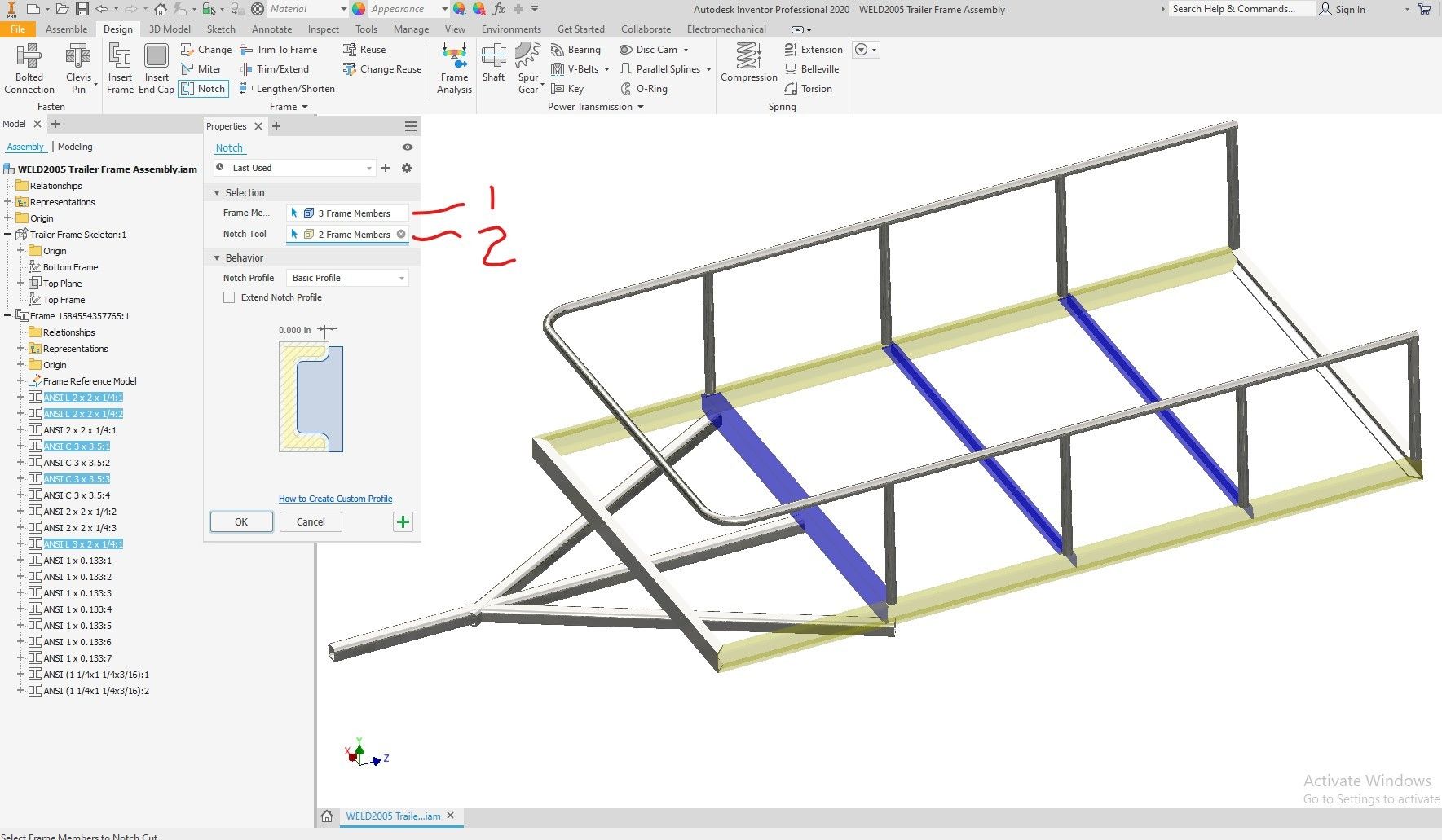 Overview: Autodesk Inventor Frame Generator Trailer : 29 Steps ...