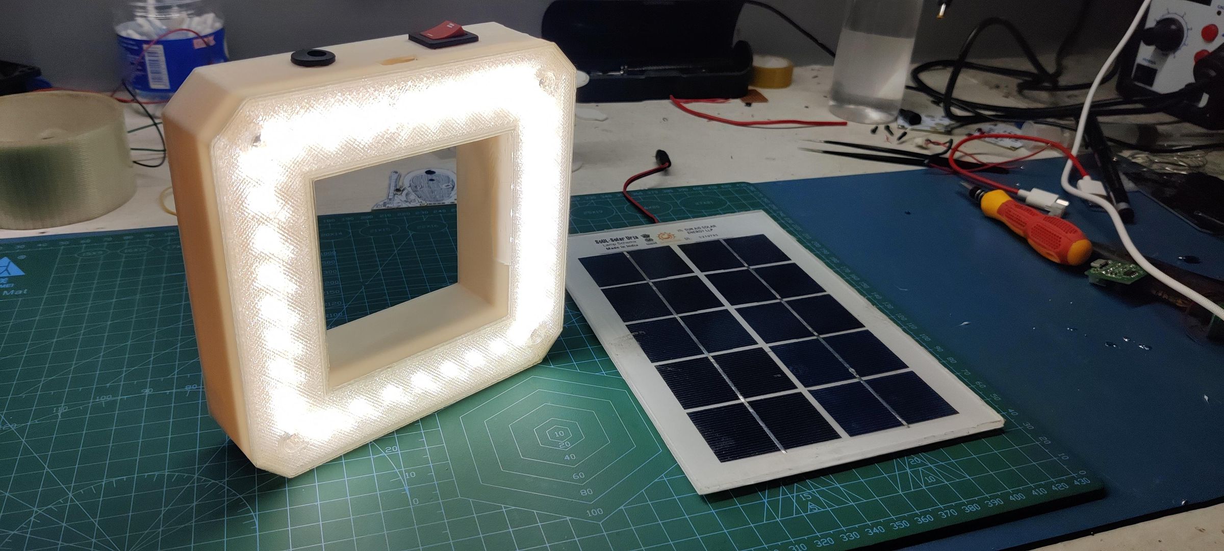 Solar Powered Square Light : 17 Steps (with Pictures) - Instructables