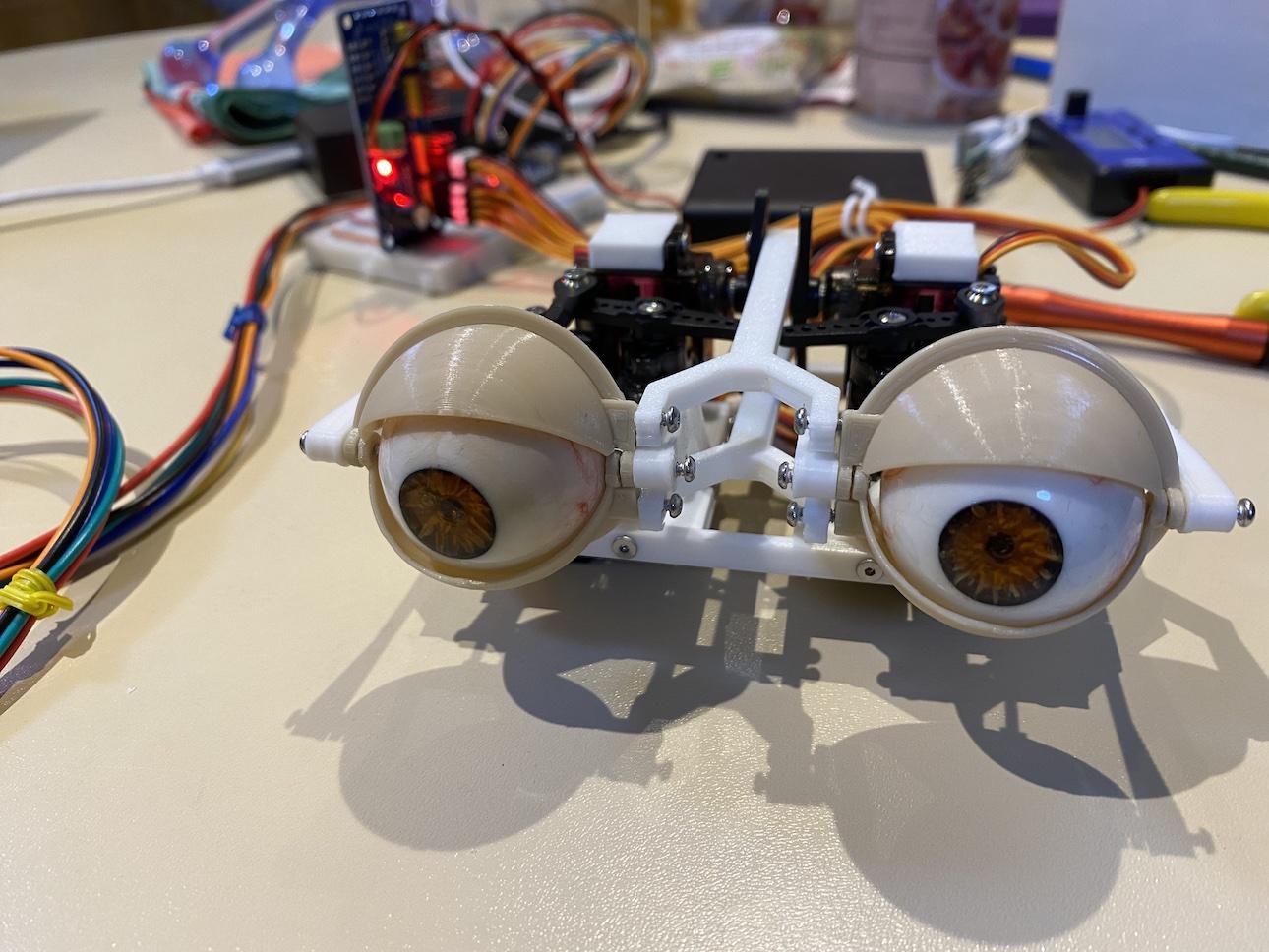 DIY Compact 3D Printed Animatronic Eye Mechanism : 4 Steps (with ...