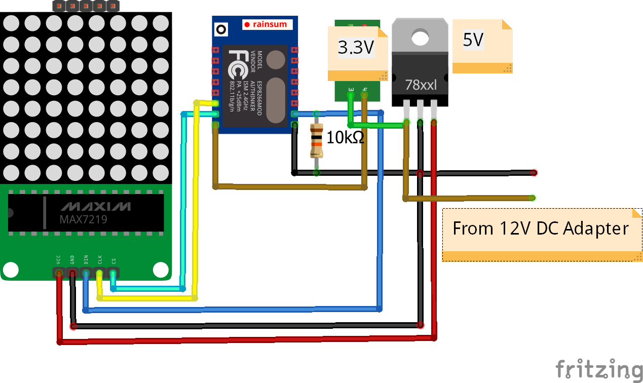 ESP8266 Internet Clock With Weather Update & Many More (No RTC) : 8 Steps (with Pictures ...