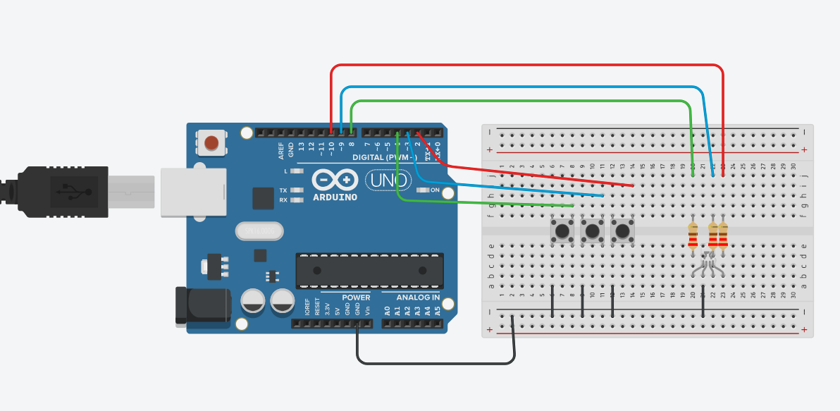 RGB LED With Buttons : 3 Steps - Instructables