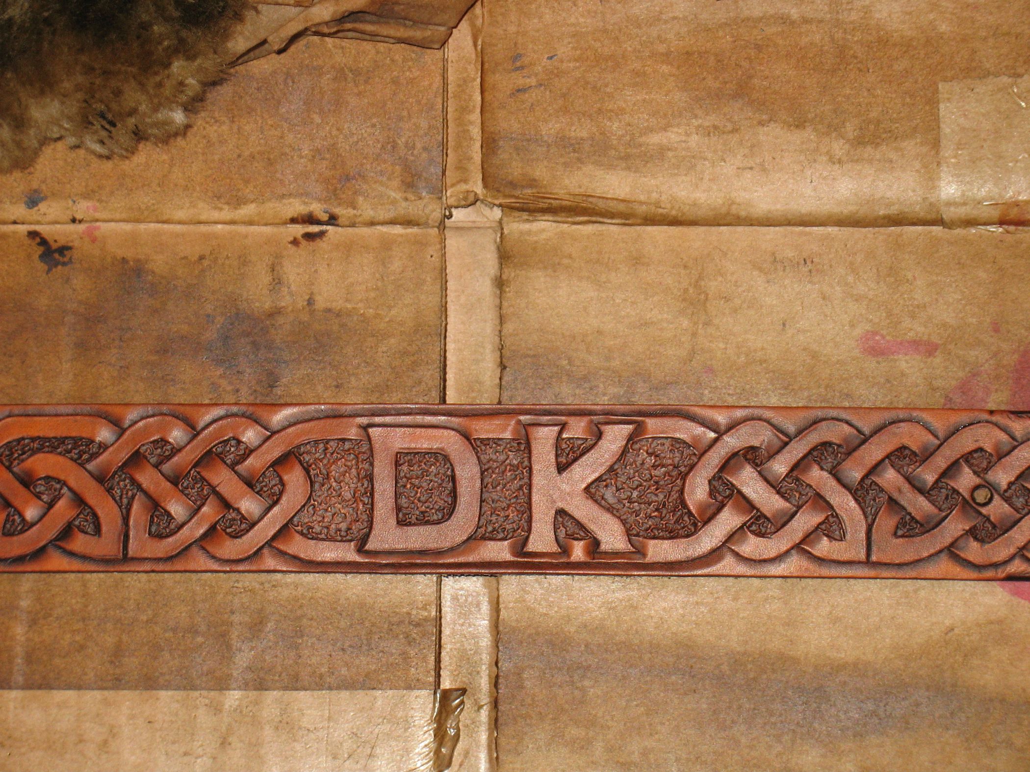 Design and Make Celtic Knotwork Leather Belt : 4 Steps (with Pictures ...