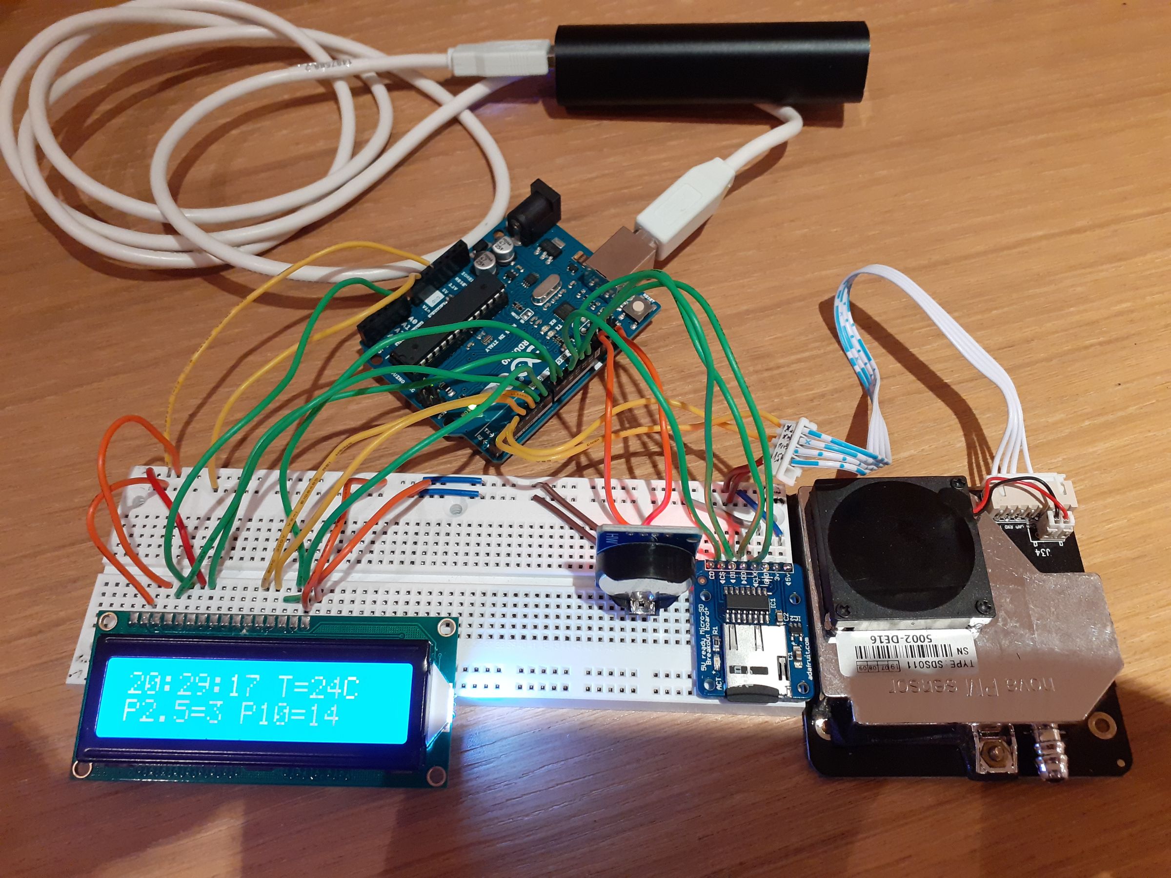 Simple Air Pollution Monitor Using an Arduino Uno and SDS011 ...