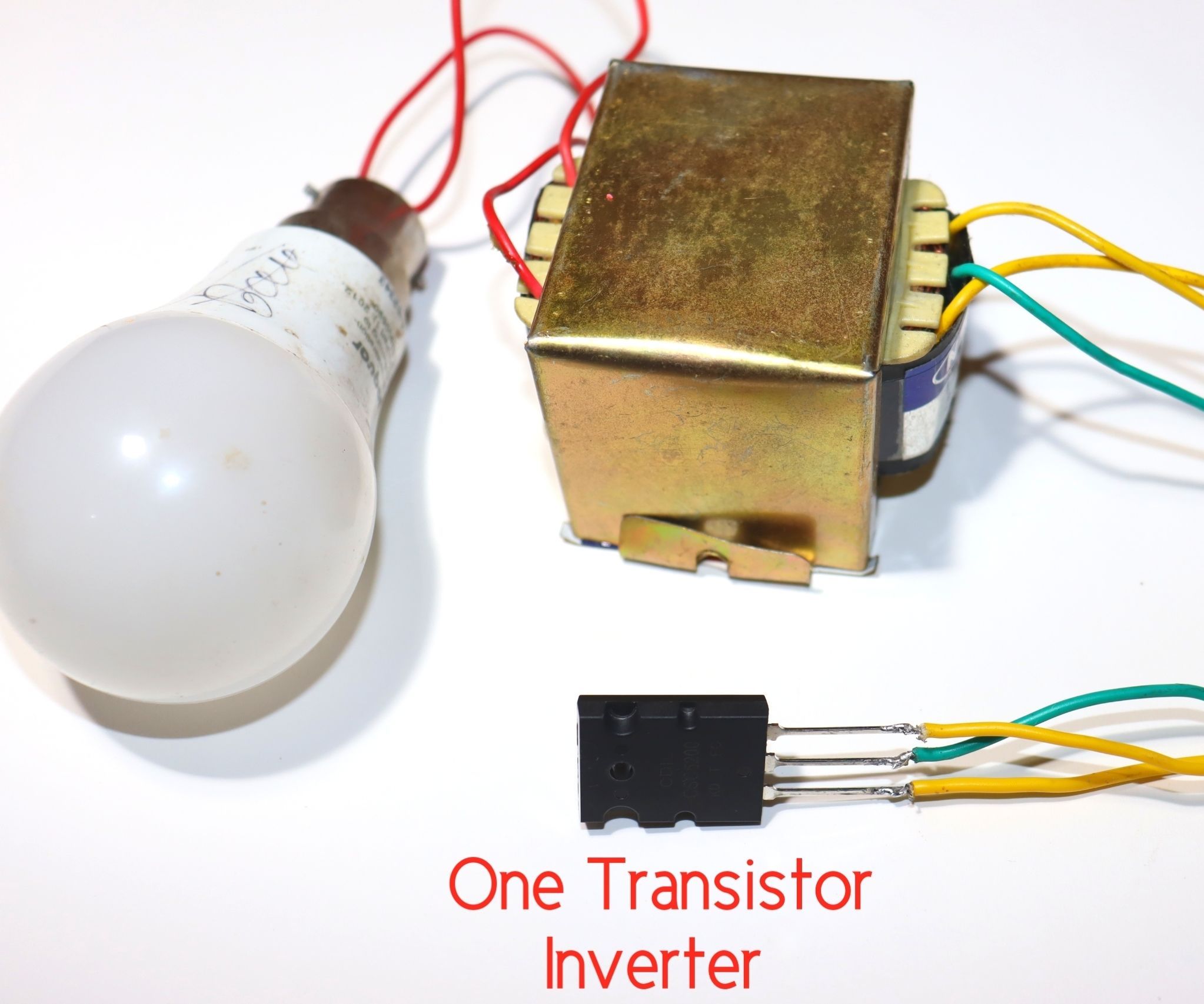 How to Make Single Transistor 5200 to Inverter : 8 Steps - Instructables