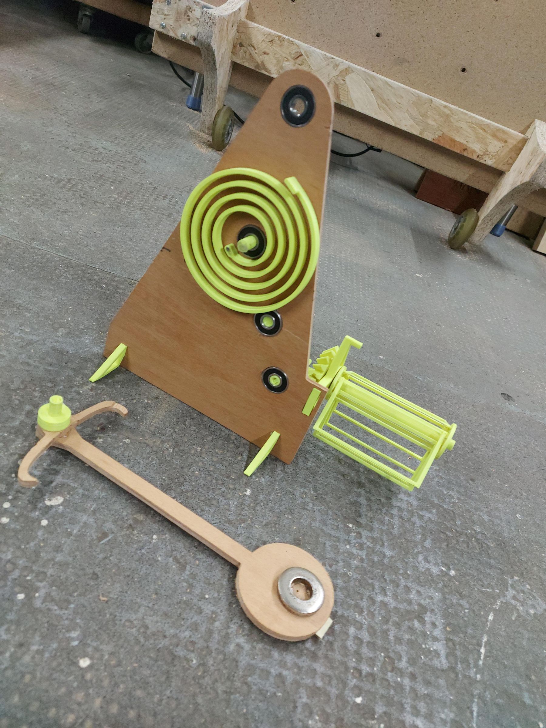 Vocabulary Learning Pendulum Mechanism Made From Cnc Cut Wood and 3d ...