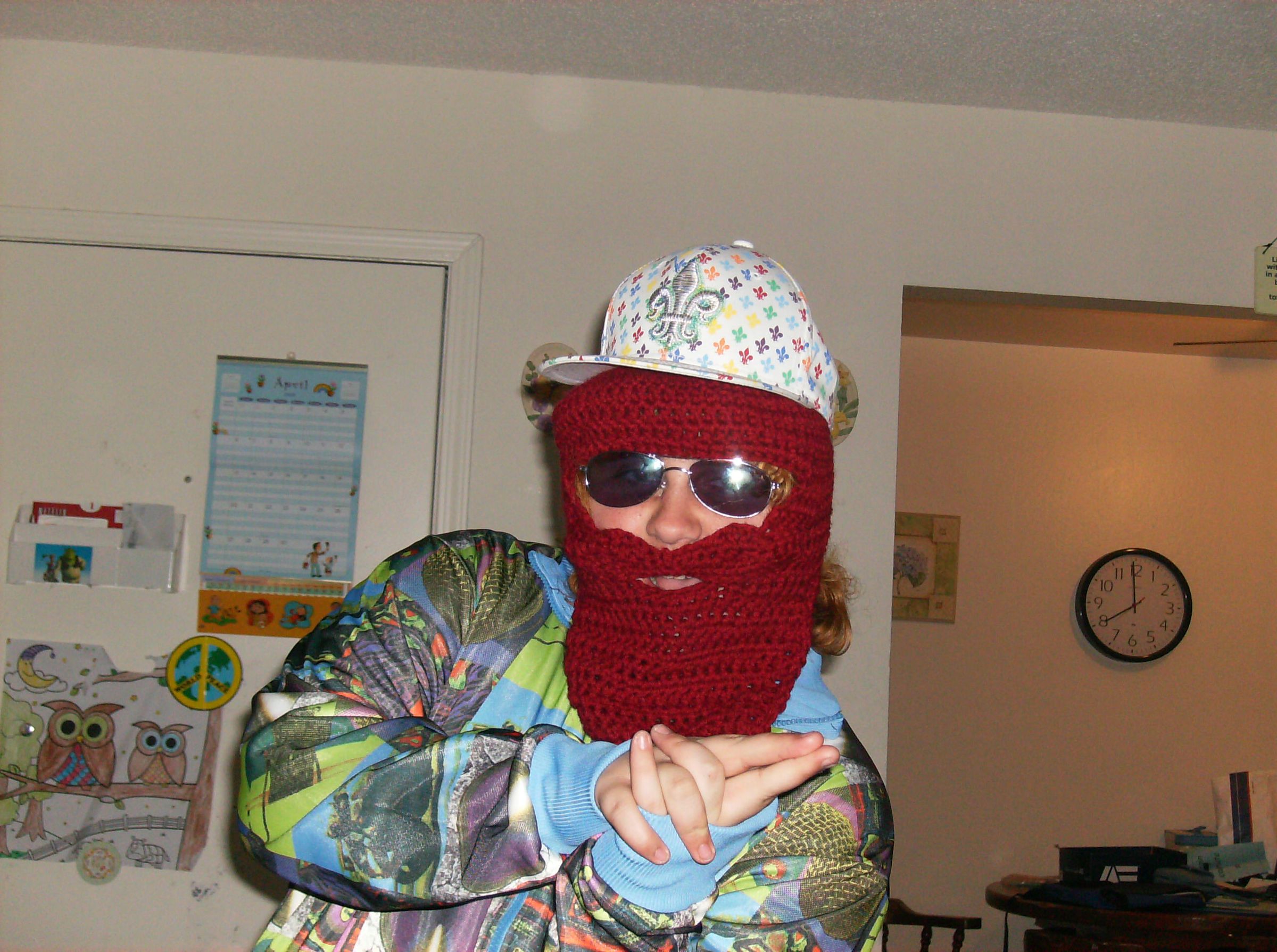 How to Crochet a Mustache Hat Costume : 7 Steps (with Pictures ...