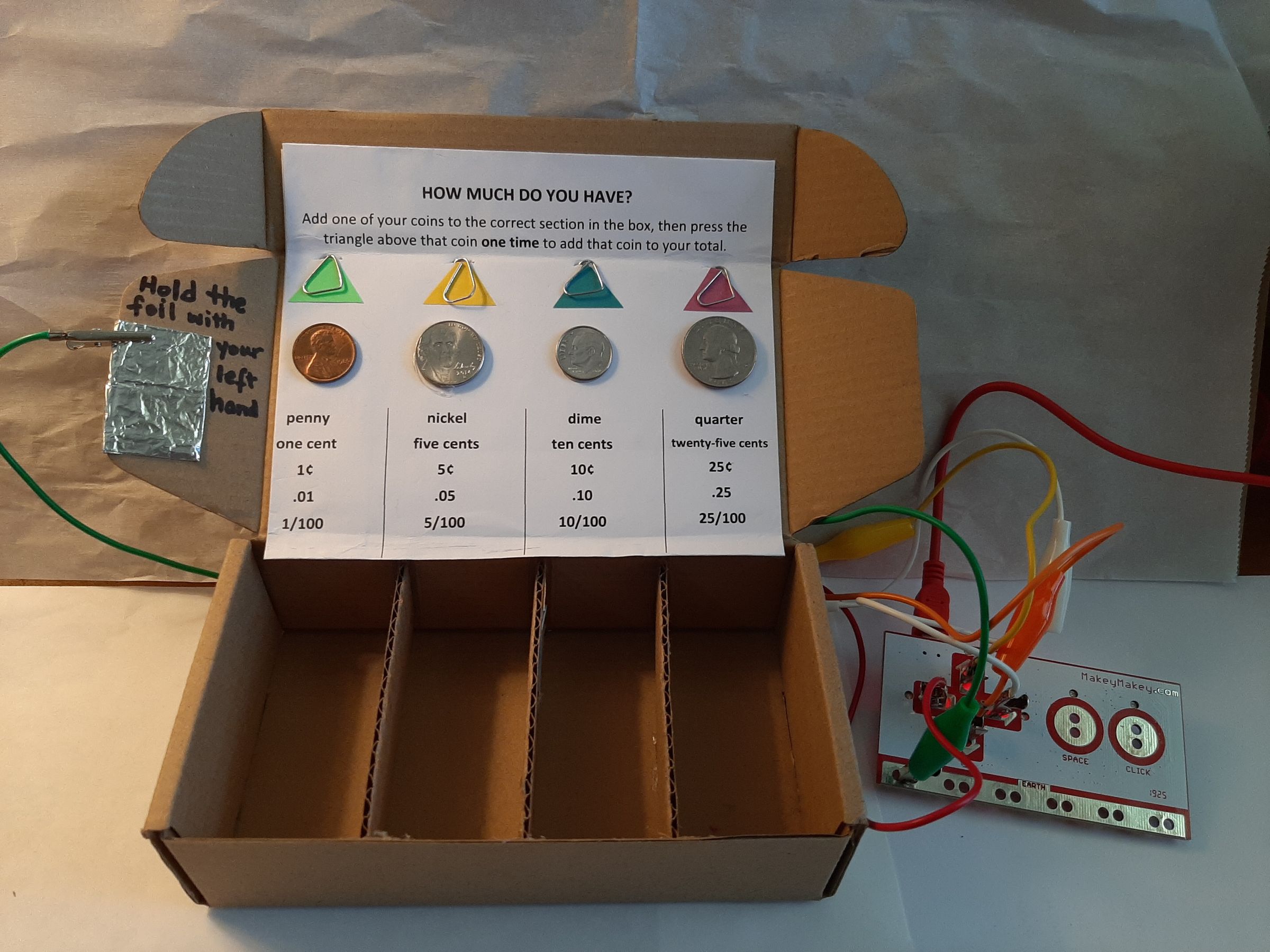 Simple Coin Counter for Makey Makey and Scratch : 11 Steps (with ...