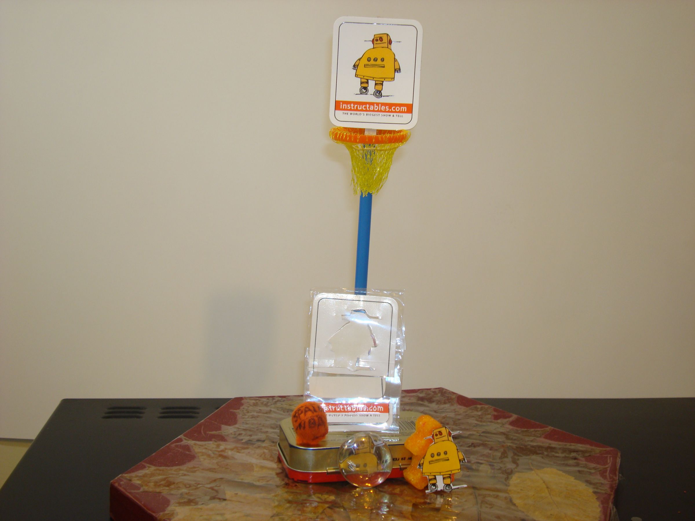 Basket Ball Hoops, Bot Puzzle, and Rubbing Stone : 8 Steps - Instructables