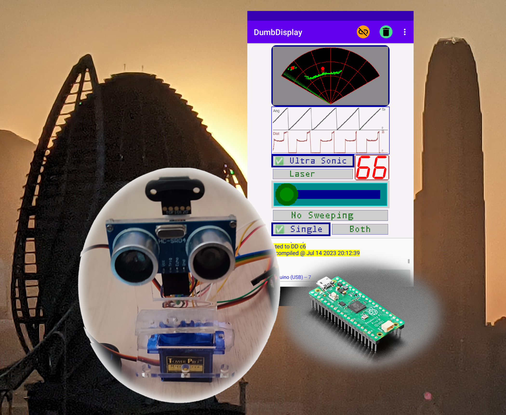 Arduino Experiment of Ultrasonic Sensor, ToF Laser Range Sensor and ...