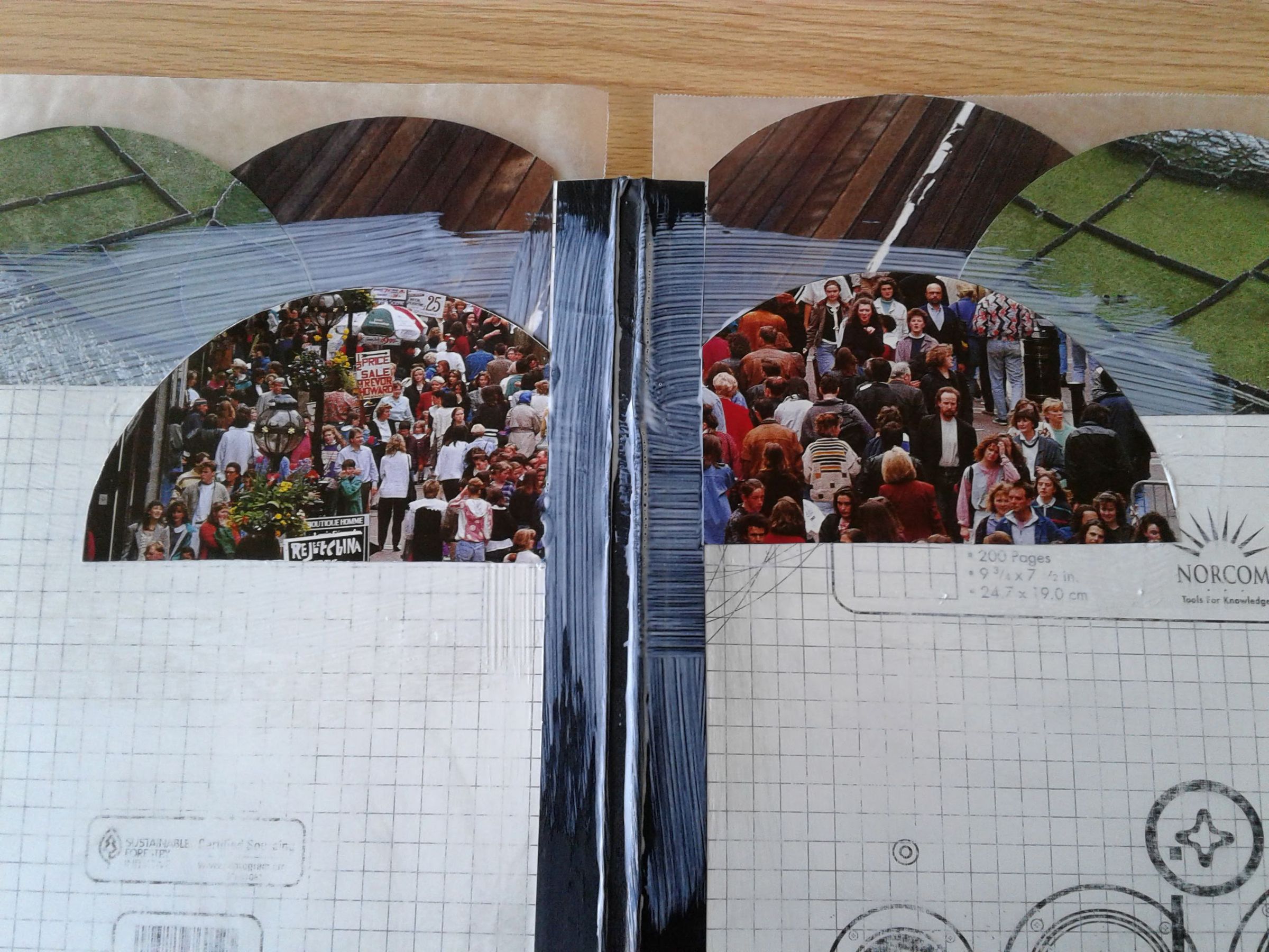 Decoupage Decorated Composition Book : 7 Steps (with Pictures ...