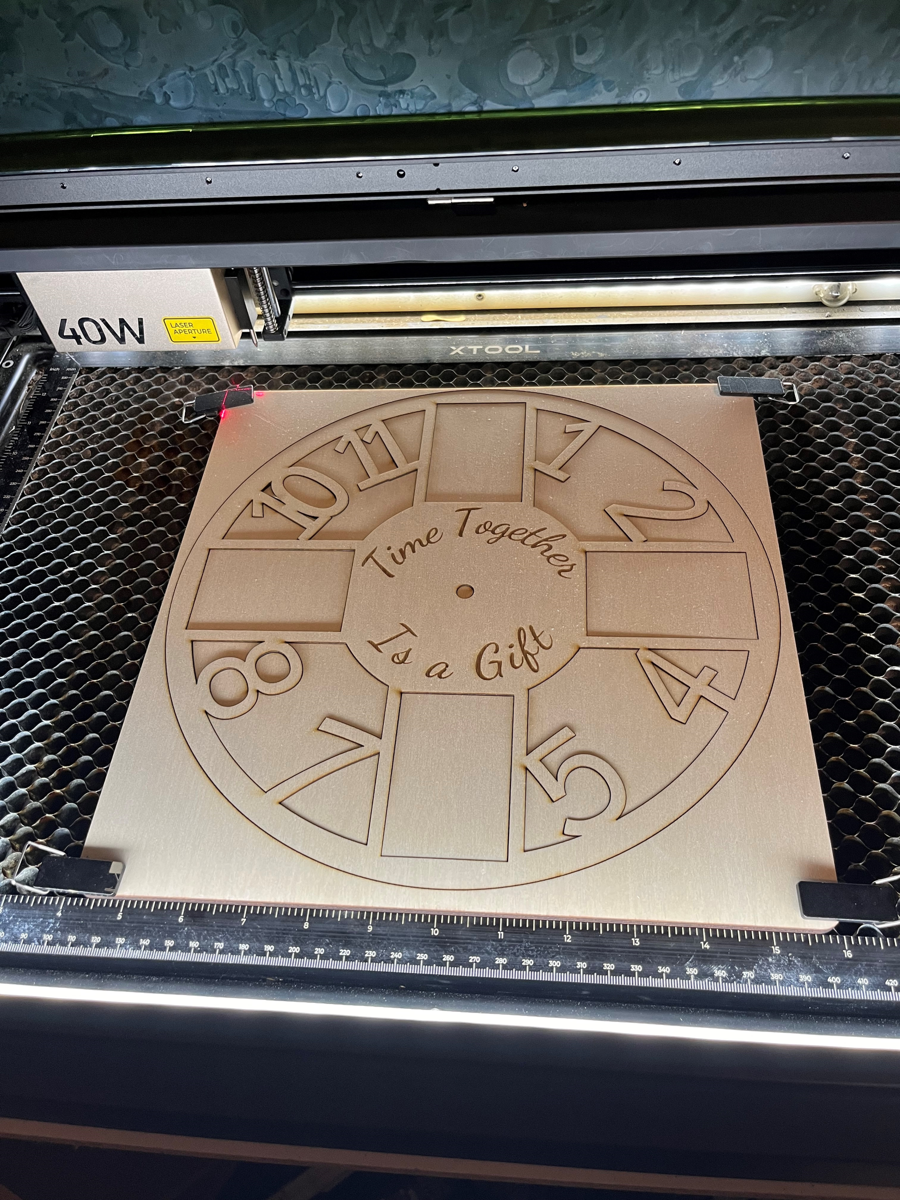 Custom Wooden Clock With Incorporated Picture Frames : 15 Steps (with ...