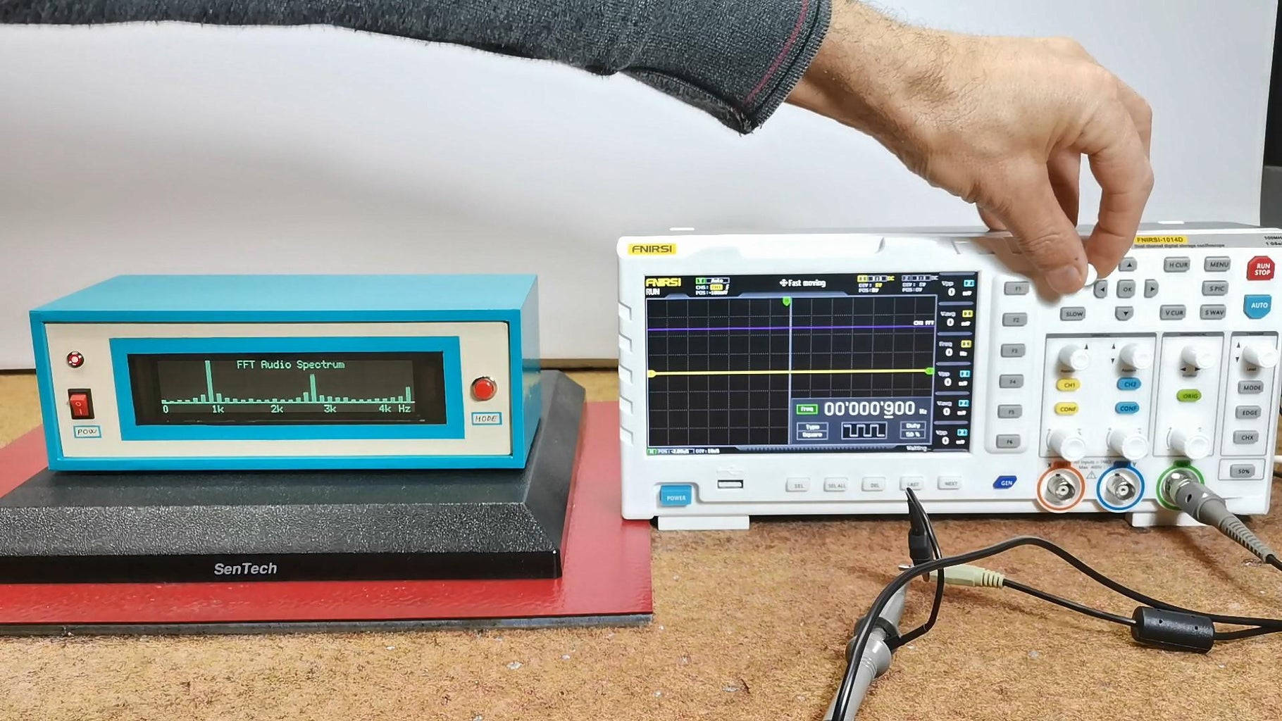 Arduino Fft Spectrum Analyzer On Vfd Display Gp1287 4 Steps Instructables
