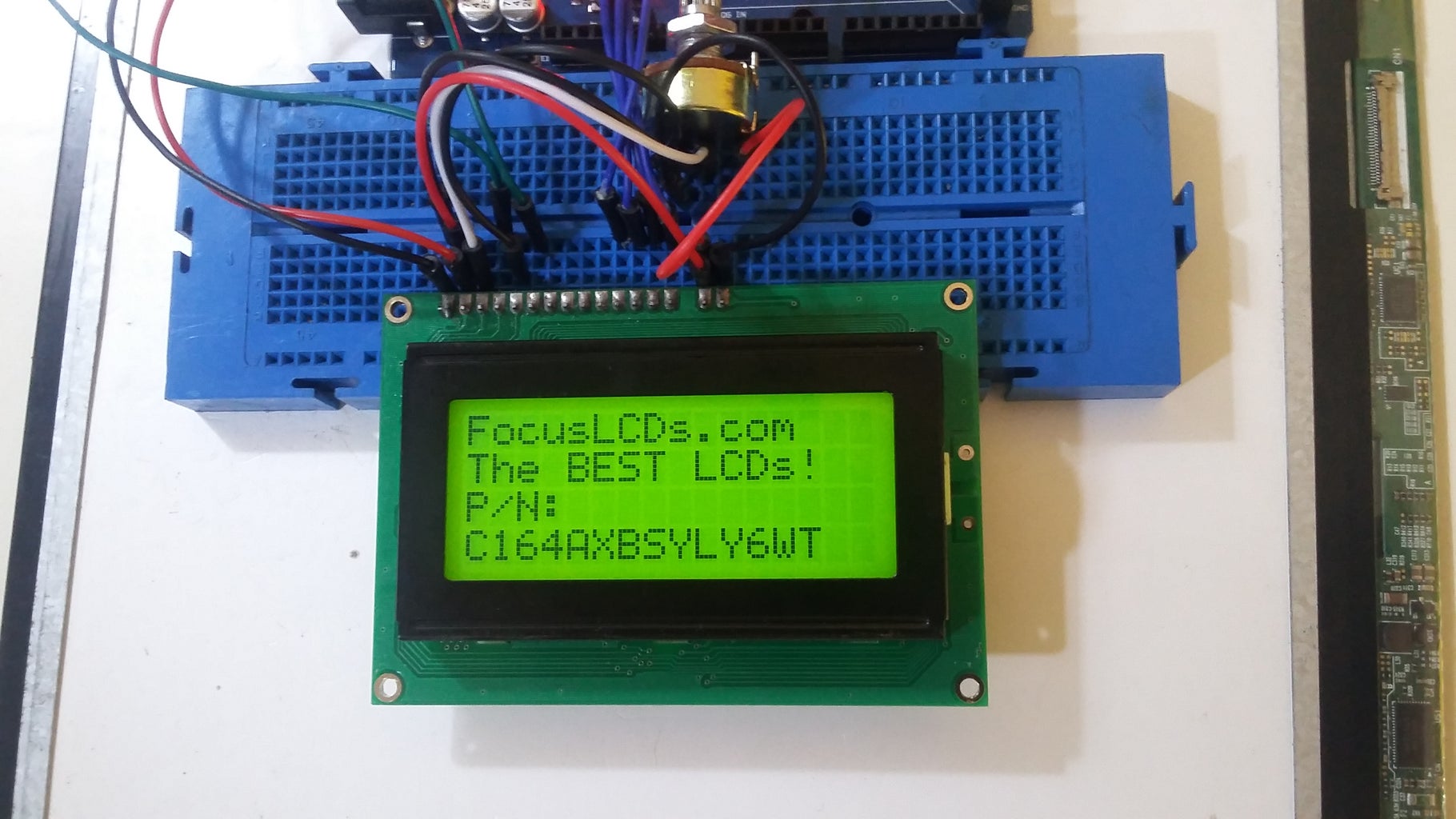 How To Interface A 16x4 Lcd With An Arduino 6 Steps Instructables