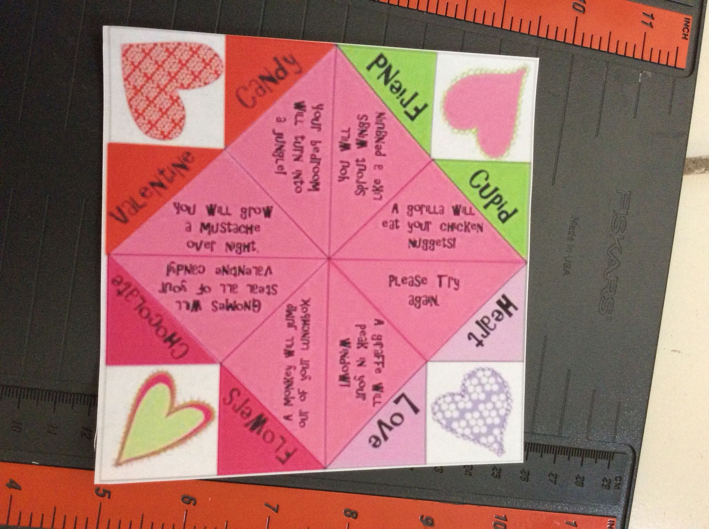Valentines Day Cootie Catcher : 6 Steps - Instructables