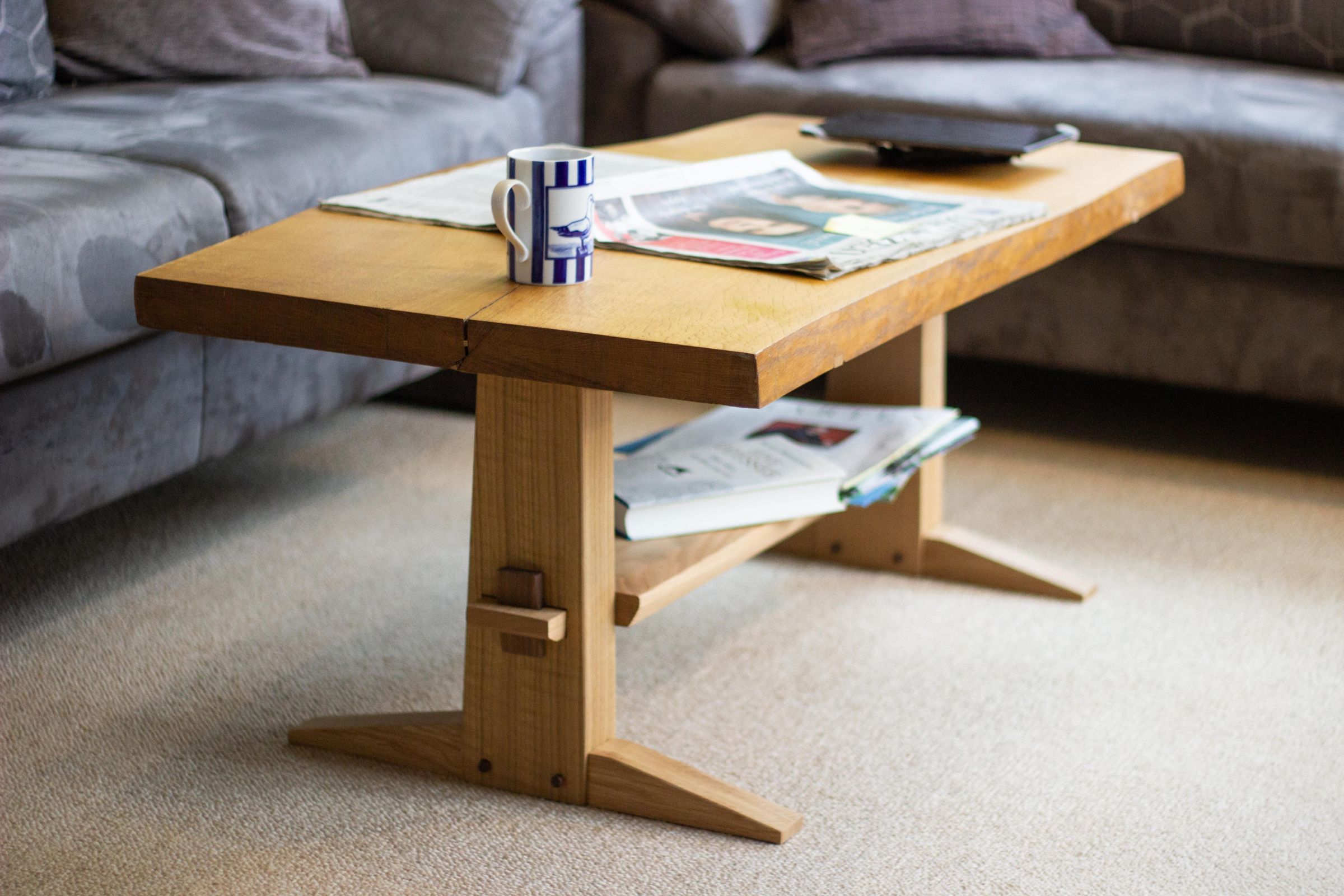 How to Make a Modern Oak Coffee Table : 8 Steps (with Pictures ...
