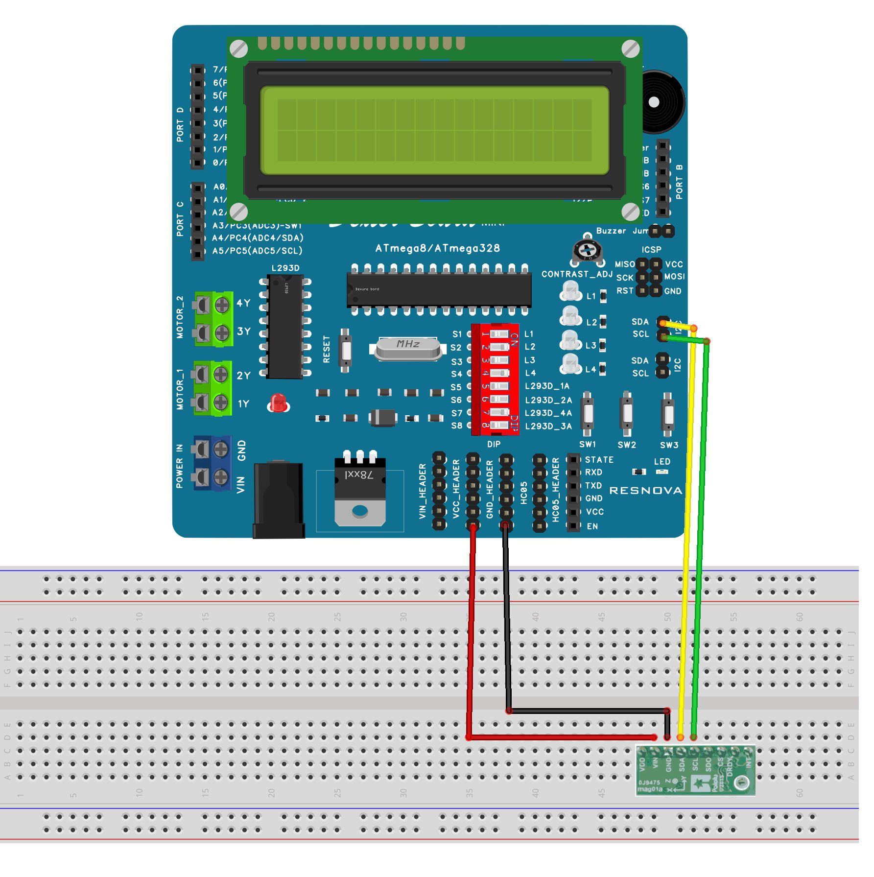 Magnetic Sensor (lis3mdl) With Dexter : 5 Steps - Instructables