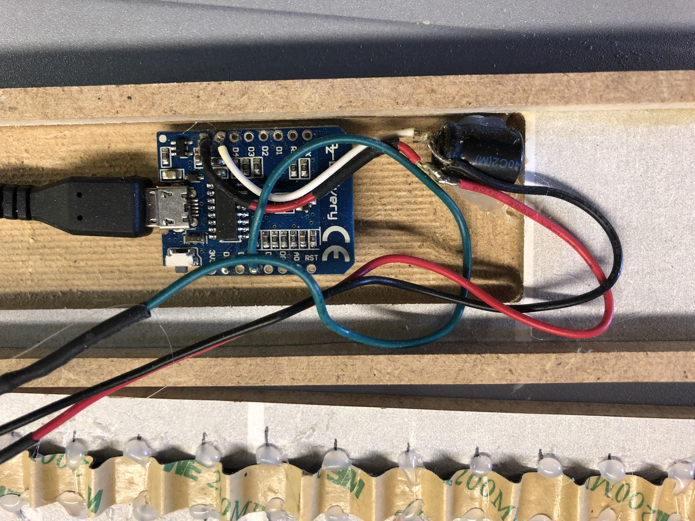 LED Aduino Horizontal Edge Lit Clock WemosD1 : 7 Steps (with Pictures ...