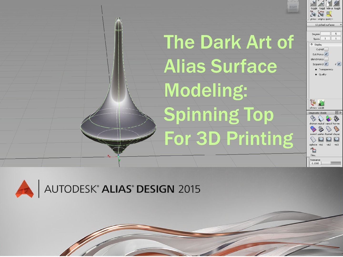 Alias Surfaces: Spinning Top : 7 Steps - Instructables