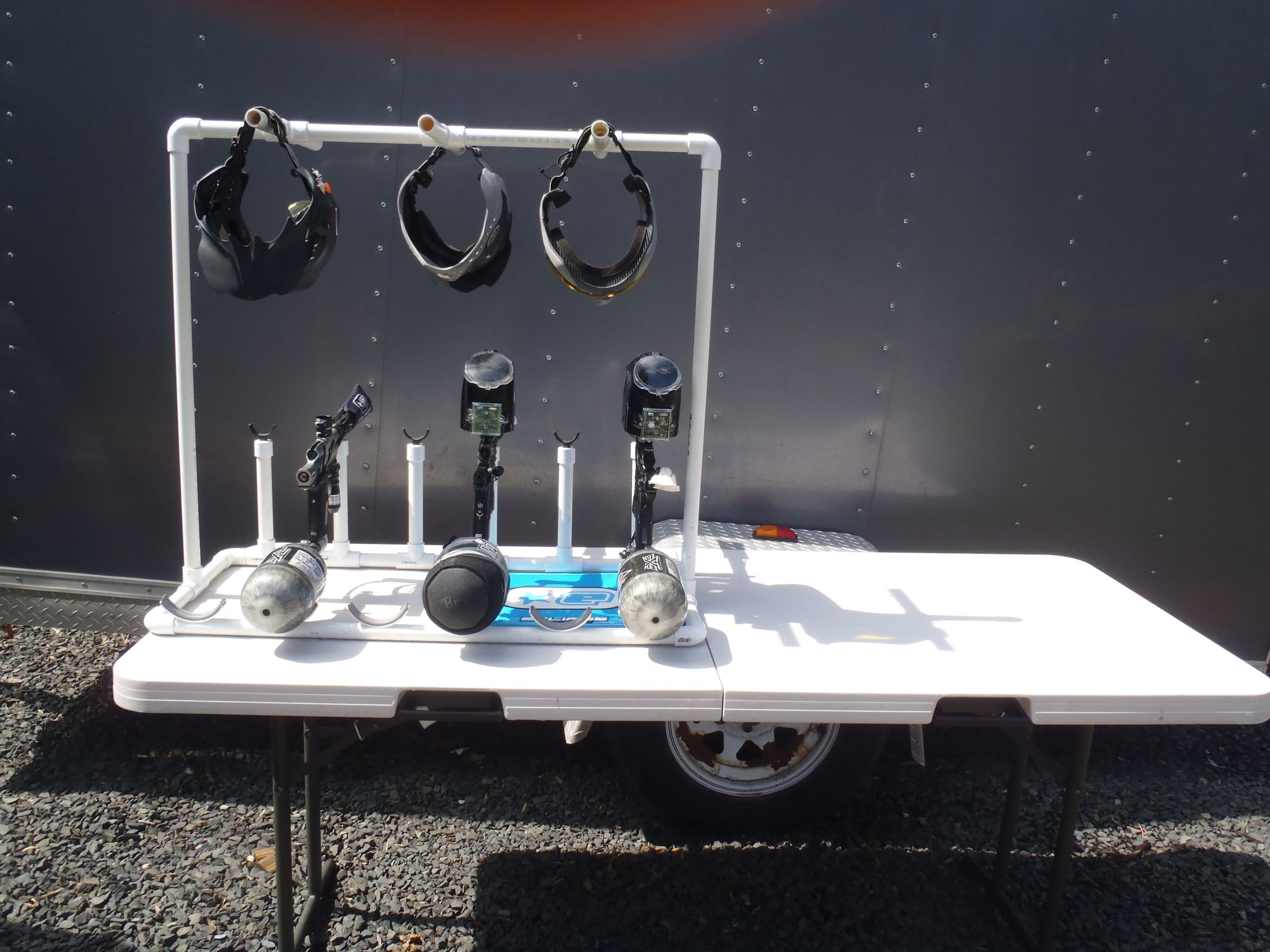 6 Player Paintball Gun and Mask Rack : 8 Steps - Instructables