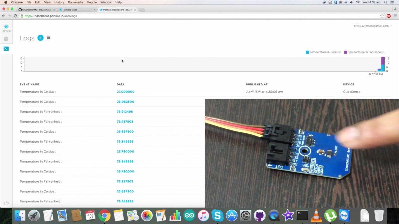 Temperature Measurement Using MCP9803 and Particle Photon : 4 Steps - Instructables
