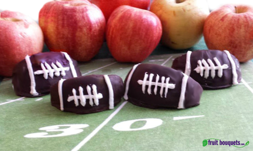 Fruit Bouquets' How to Make Chocolate Covered Football Apples : 8 Steps ...