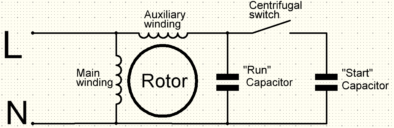 Single Phase Motor Winding Diagram