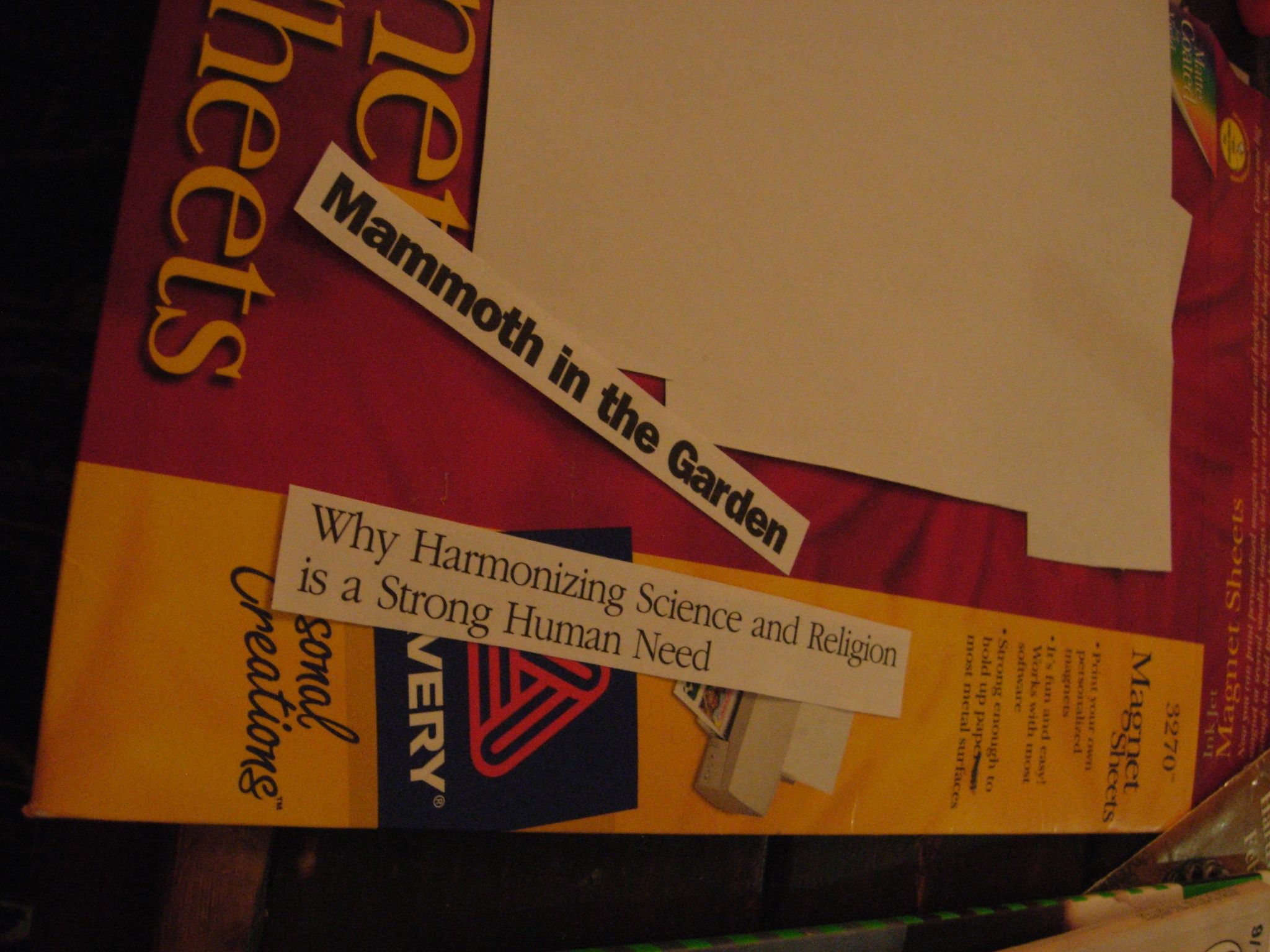 Ransom Note Magnetic Fridge Poetry : 3 Steps - Instructables