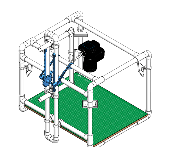 A2 Overhead Corner-LEDs Lightbox - Hand Winder Extension : 5 Steps ...