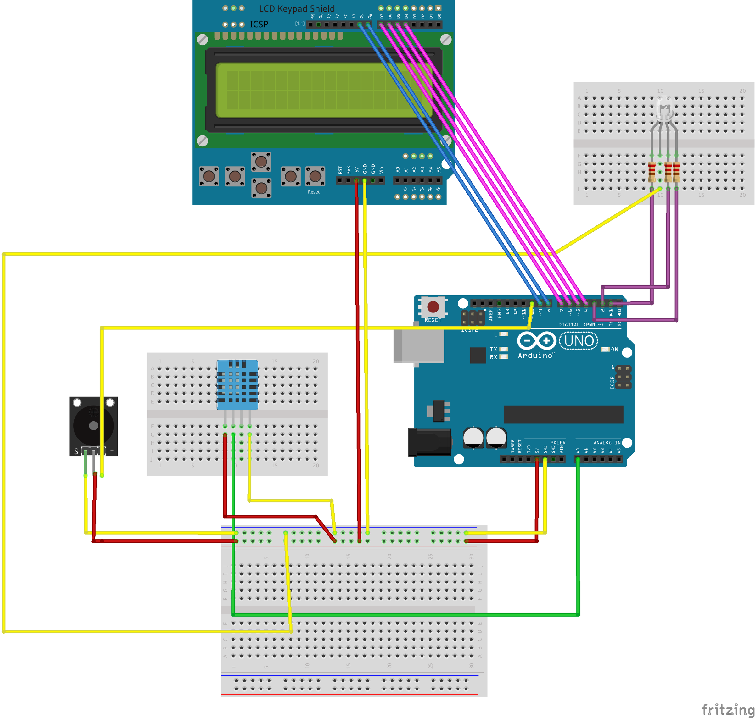 Arduino LCD Fire Safety Warning System : 9 Steps - Instructables