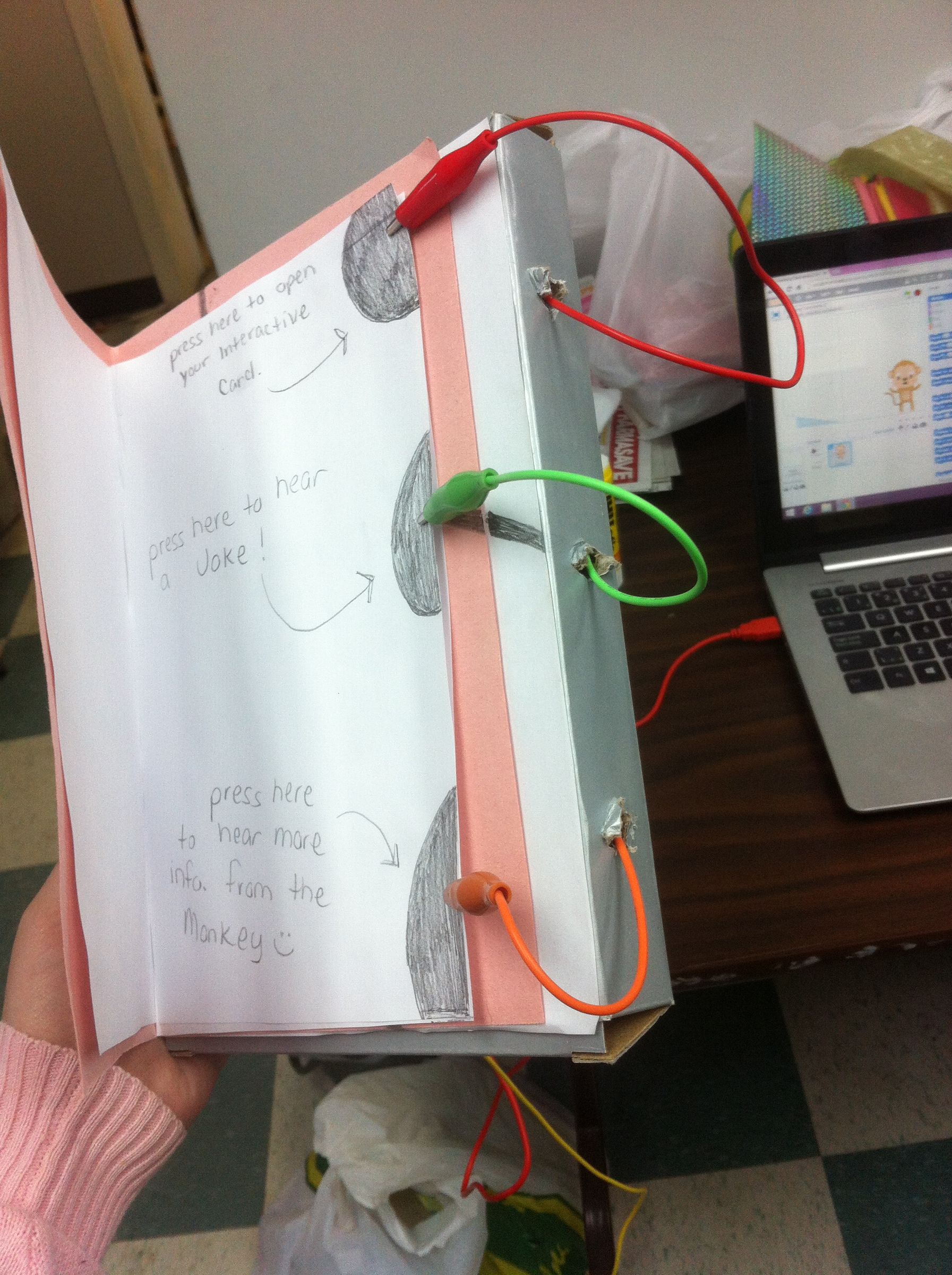 Interactive E-Card Using Makey Makey and Scratch! : 3 Steps - Instructables