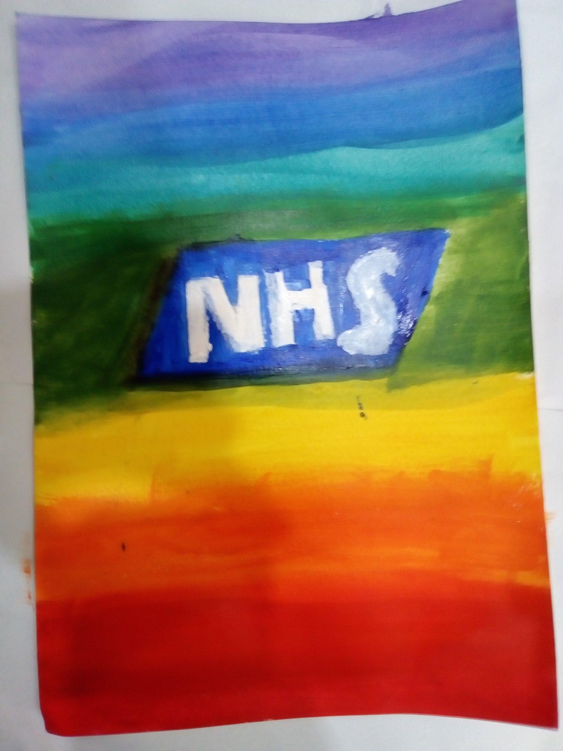 Rainbow NHS Acrylic Painting : 10 Steps - Instructables