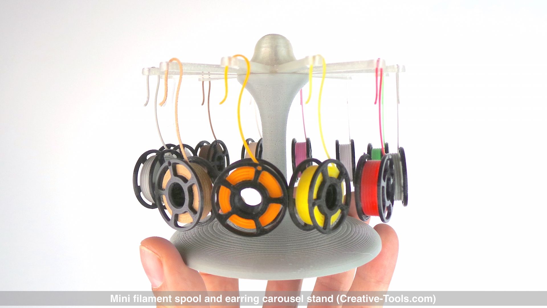 Mini Filament Spool and Earring Carousel Stand (with Pictures ...
