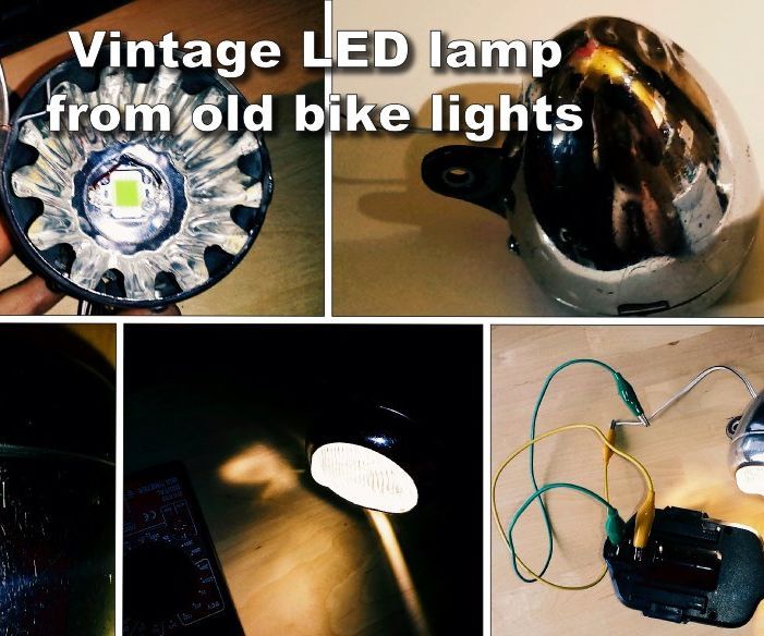 DIY Vintage LED Lamp From Old Bike Lights : 8 Steps (with Pictures ...