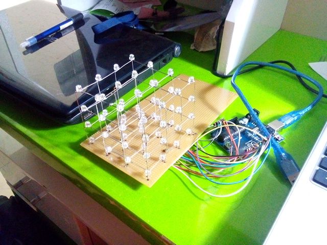4X4X4 LED Cube W/ Arduino Uno : 8 Steps (with Pictures) - Instructables