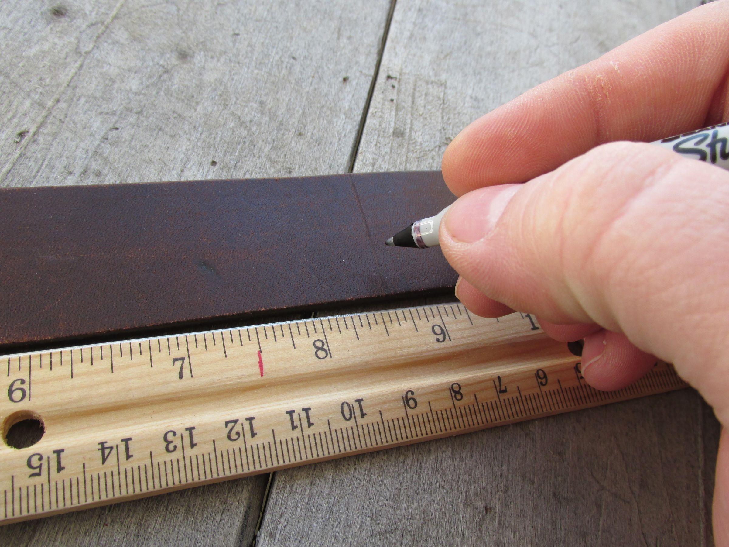 Ruler and Leather Cuff Bracelet : 6 Steps (with Pictures) - Instructables