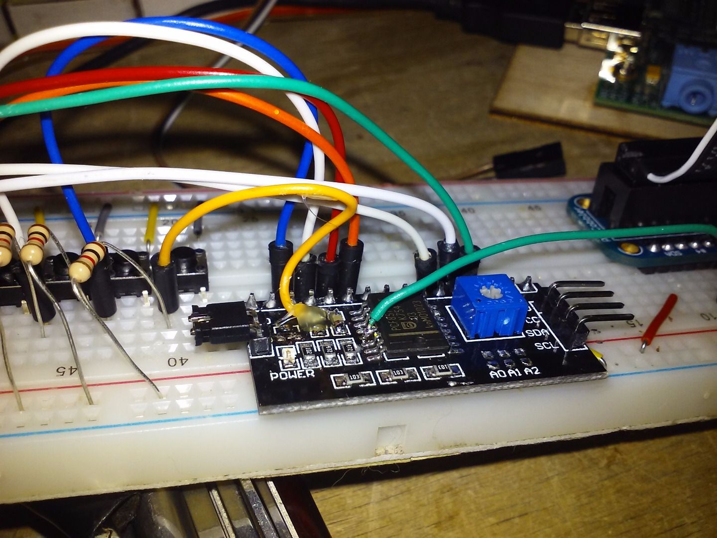 Raspberry Pi: Using 1$ I2C LCD Backpacks for 1602 Screens & Buttons ...