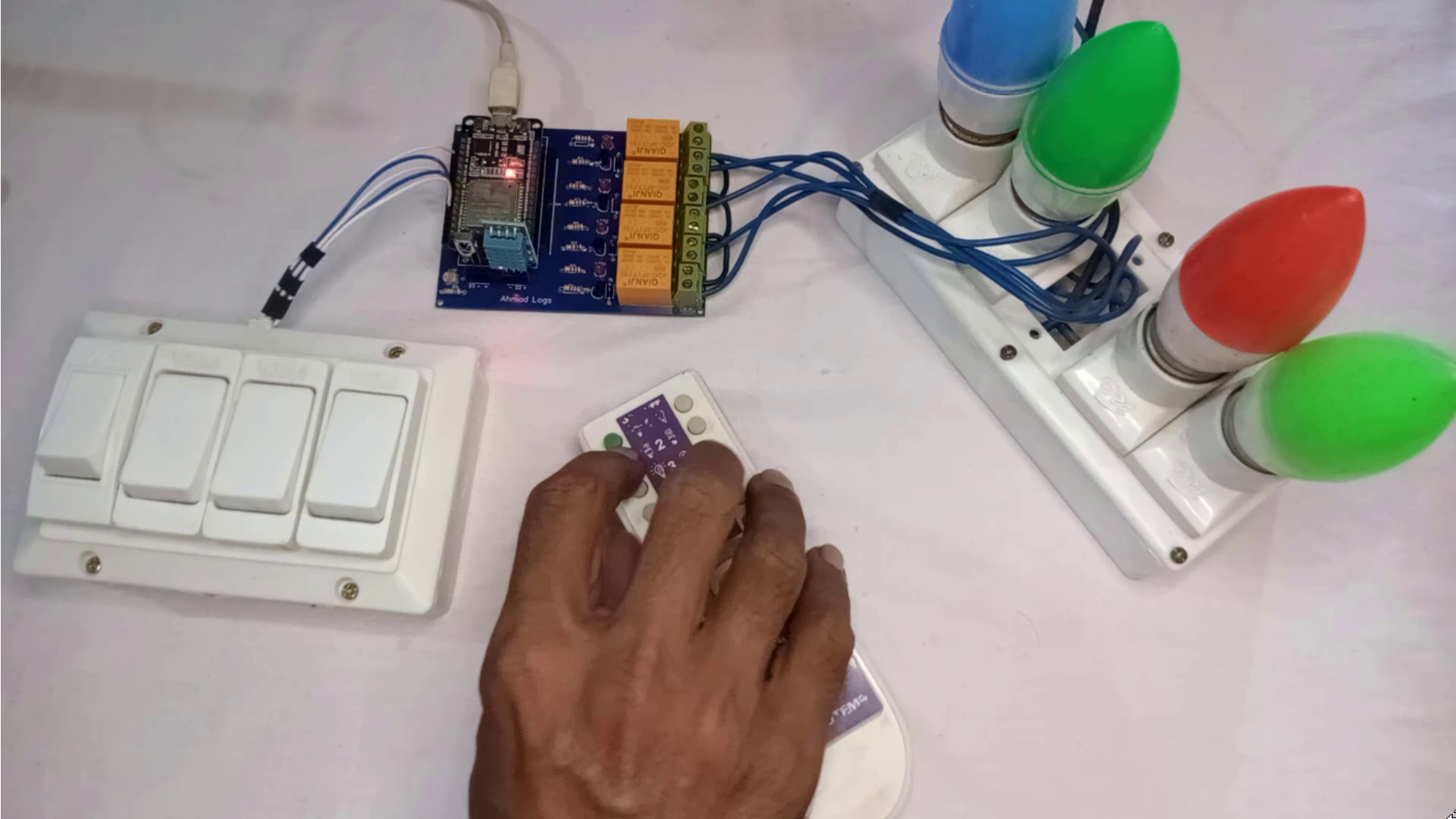 ESP32 Home Automation Project Using IR Remote Control and Blynk IoT ...