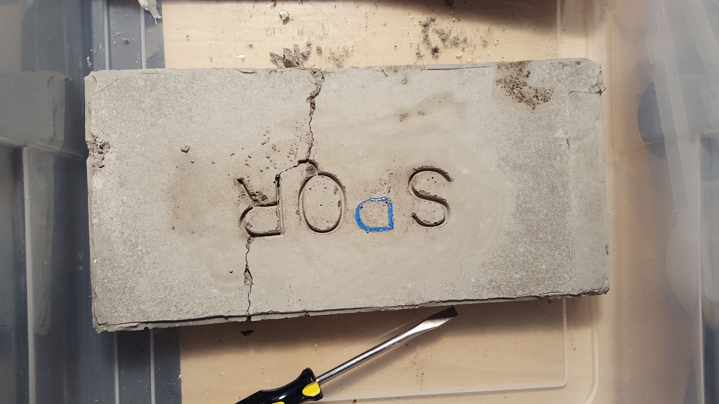 How to Make "Engraved Stone" Letters in Concrete : 33 Steps - Instructables